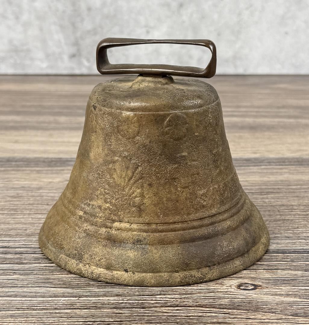 Antique Swiss Bronze Cow Bell 1878