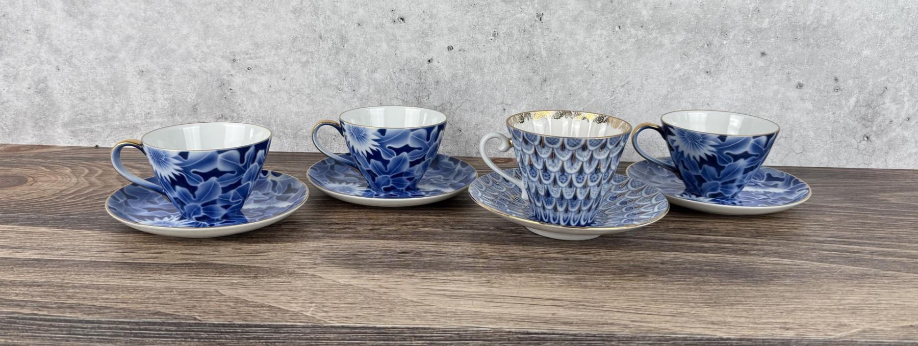 Russian Porcelain Tea Cups