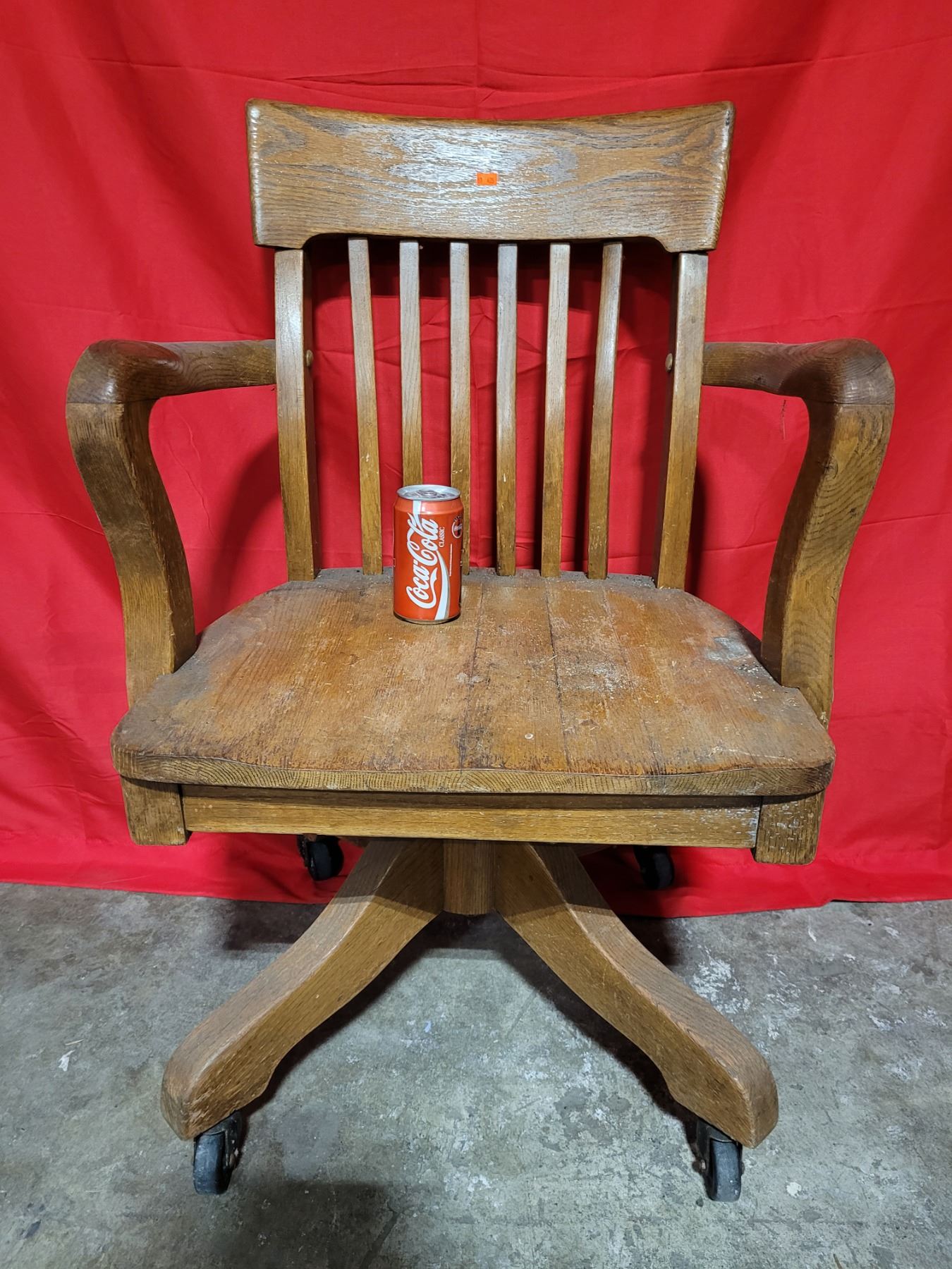 Antique Roxton Oak Office Chair