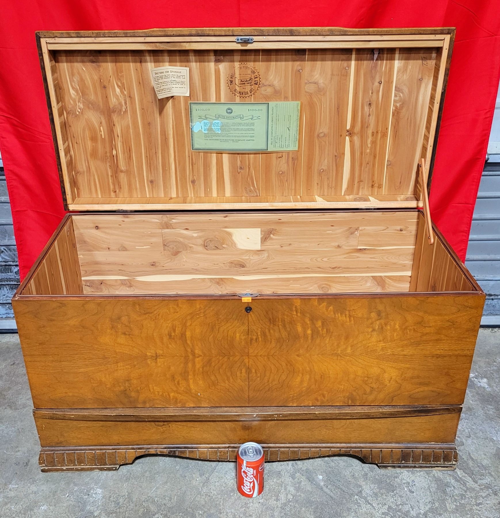 The Honderich Furniture Company Cedar Chest Made in Canada