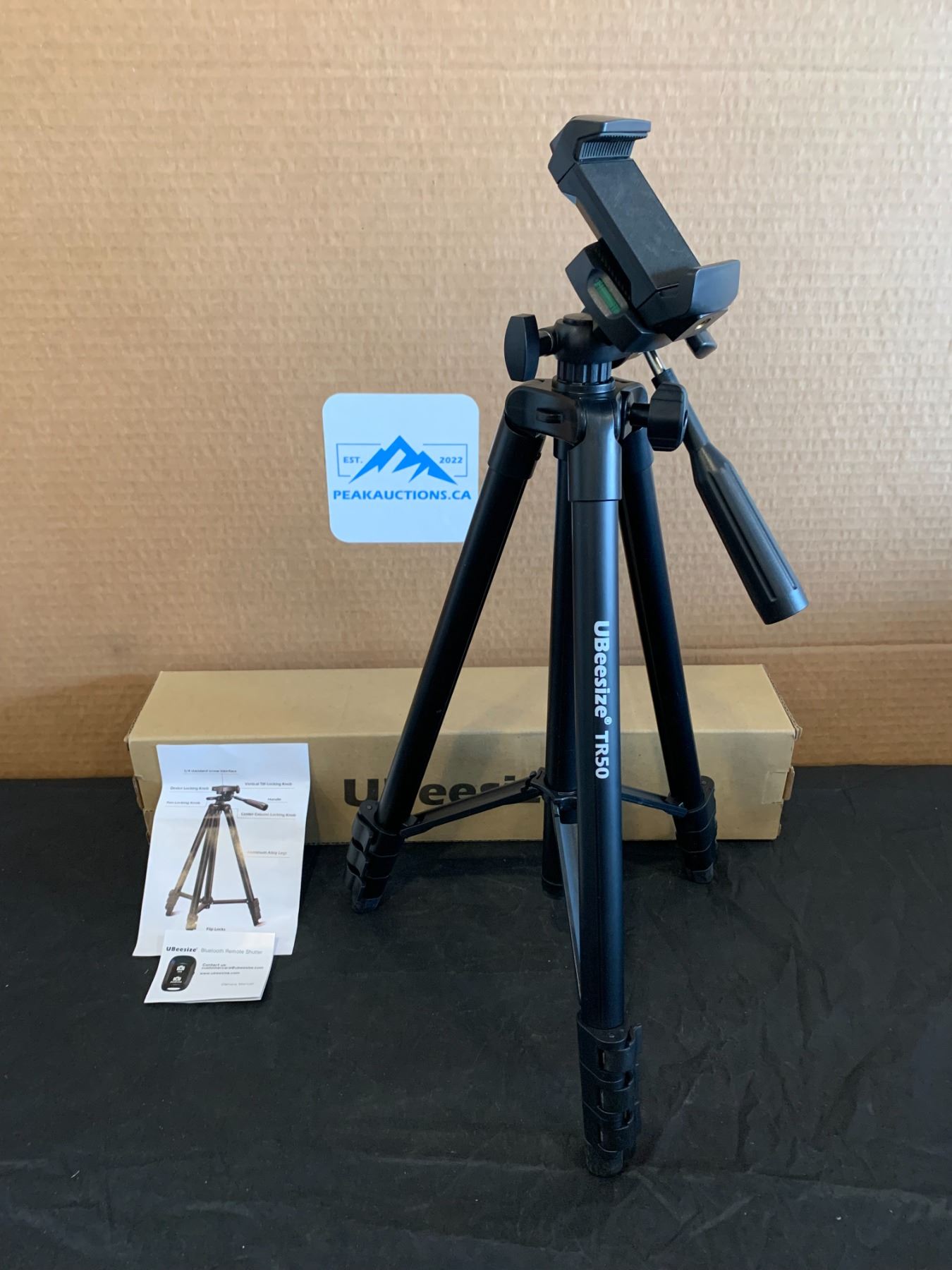 Ubeesize Phone Tripod 50" Extendable Universal Cell Phone Tablet Holder ...