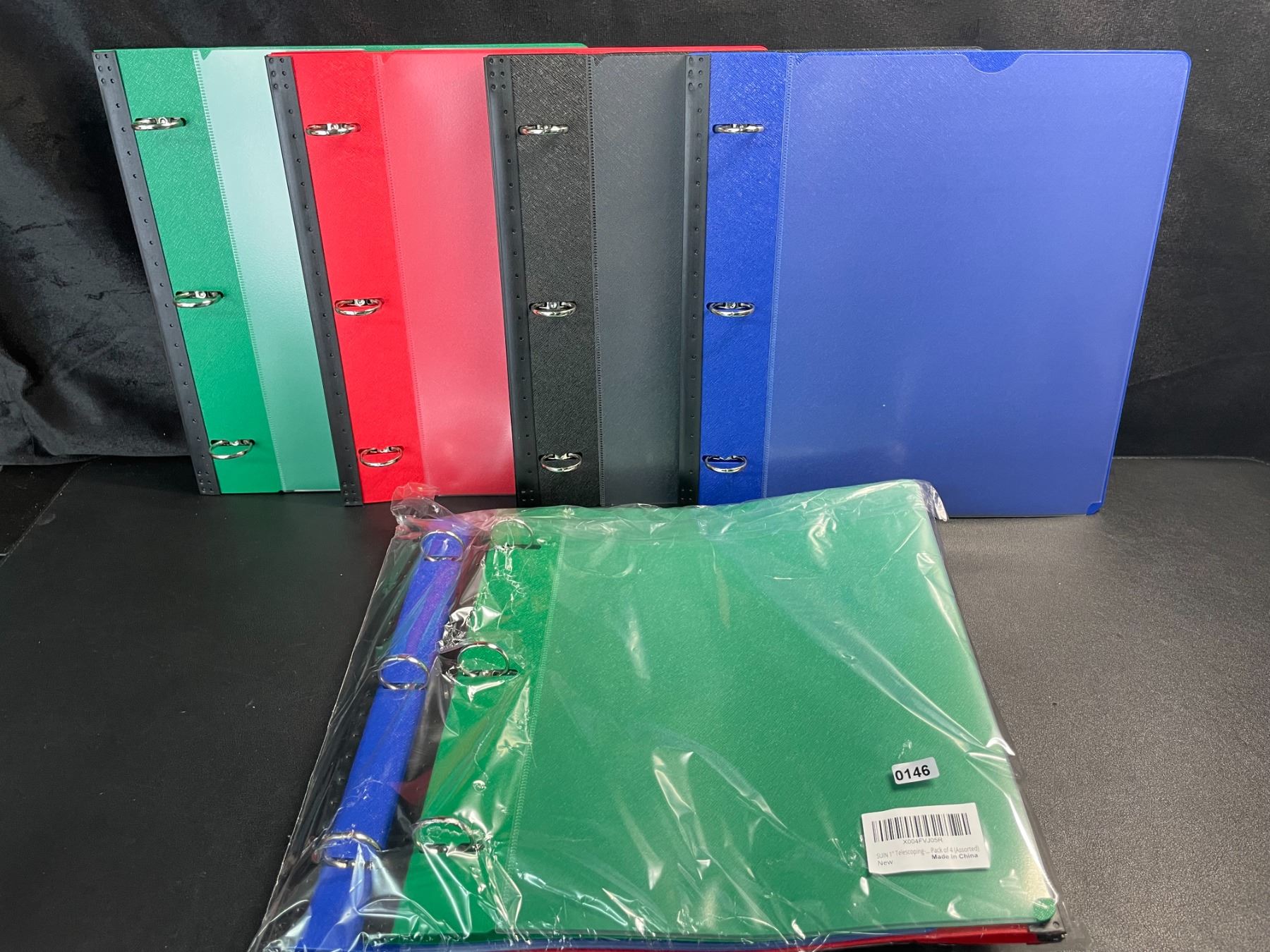 2 Multi-Packs of 1" Telescoping 3-Ring Binders; 4 Per Pack/8 Binders ...