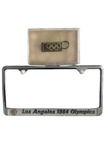 1984 Summer Olympics Key Chain and License Plate Frame
