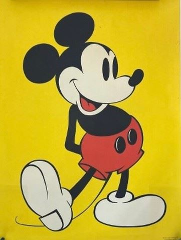 Vintage 1970's Mickey Mouse Poster