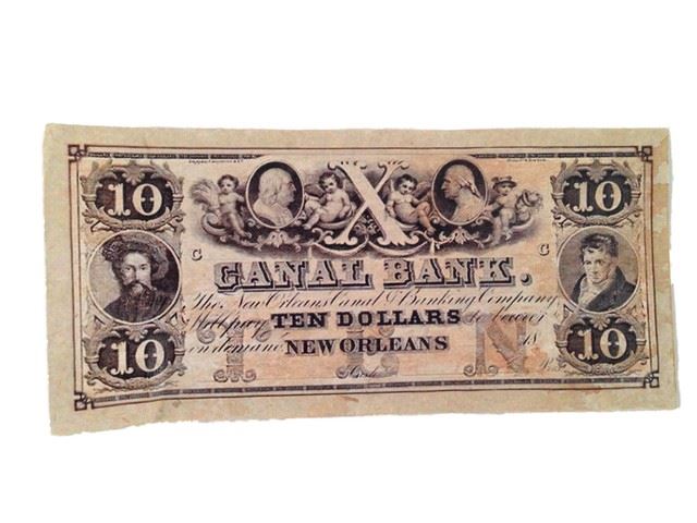 Django Unchained Canal Bank $10 Dollar Note Movie Props