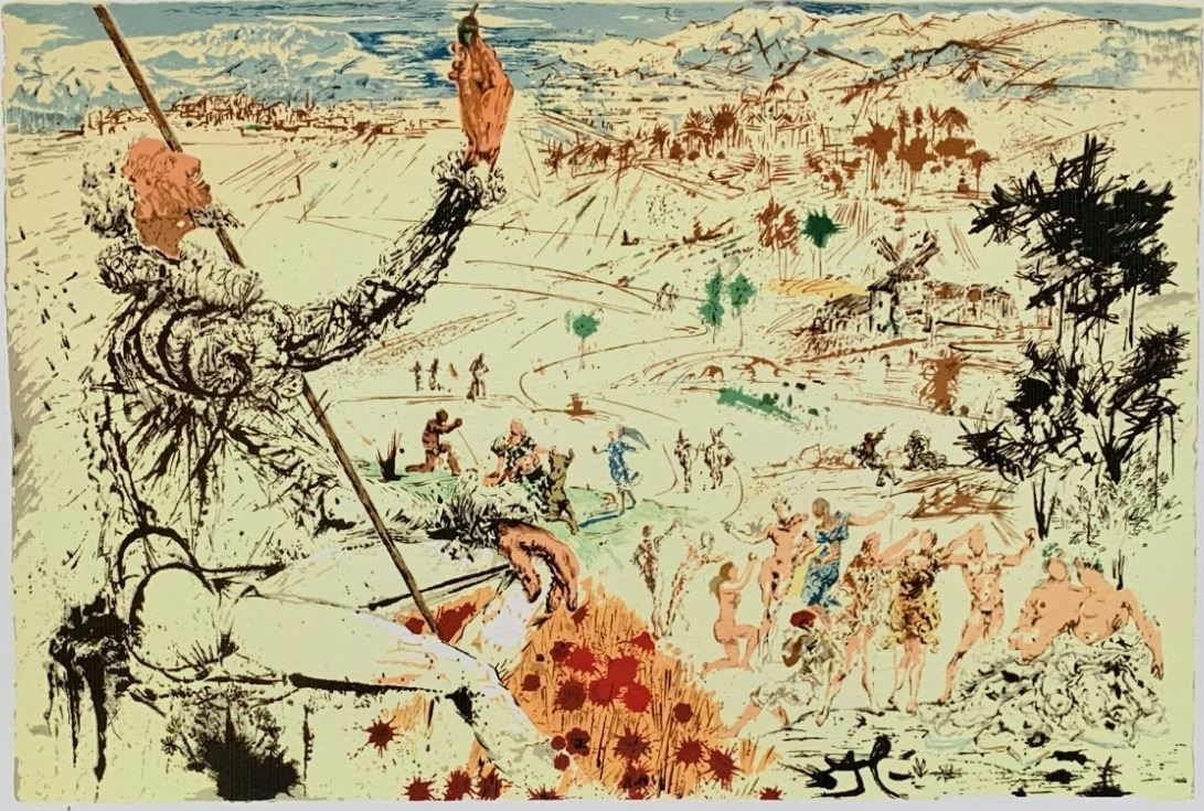 Dali Don Quixote La Mancha Facsimile Signed Limited Edition Giclee