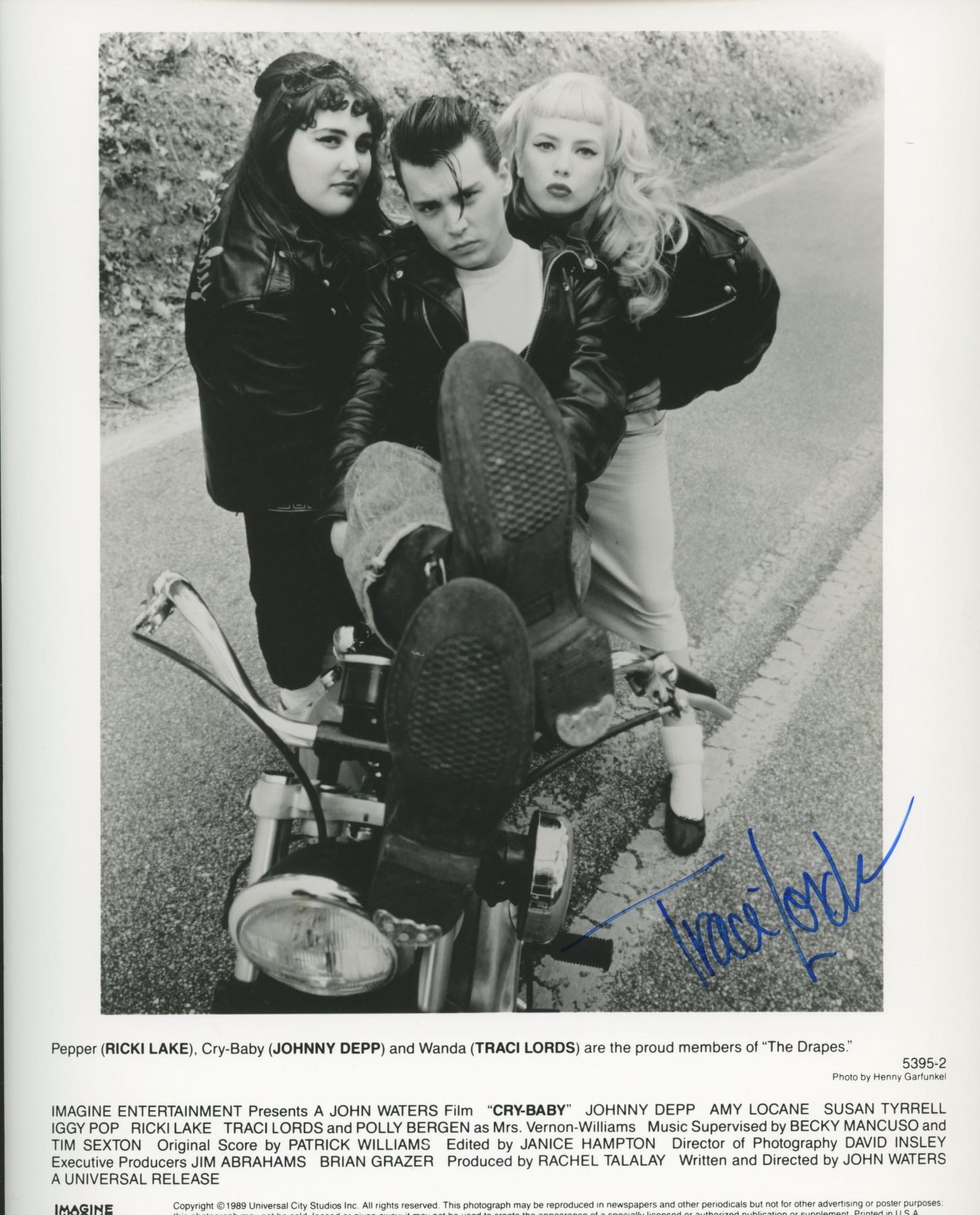 Traci Lords Cry Baby signed photo