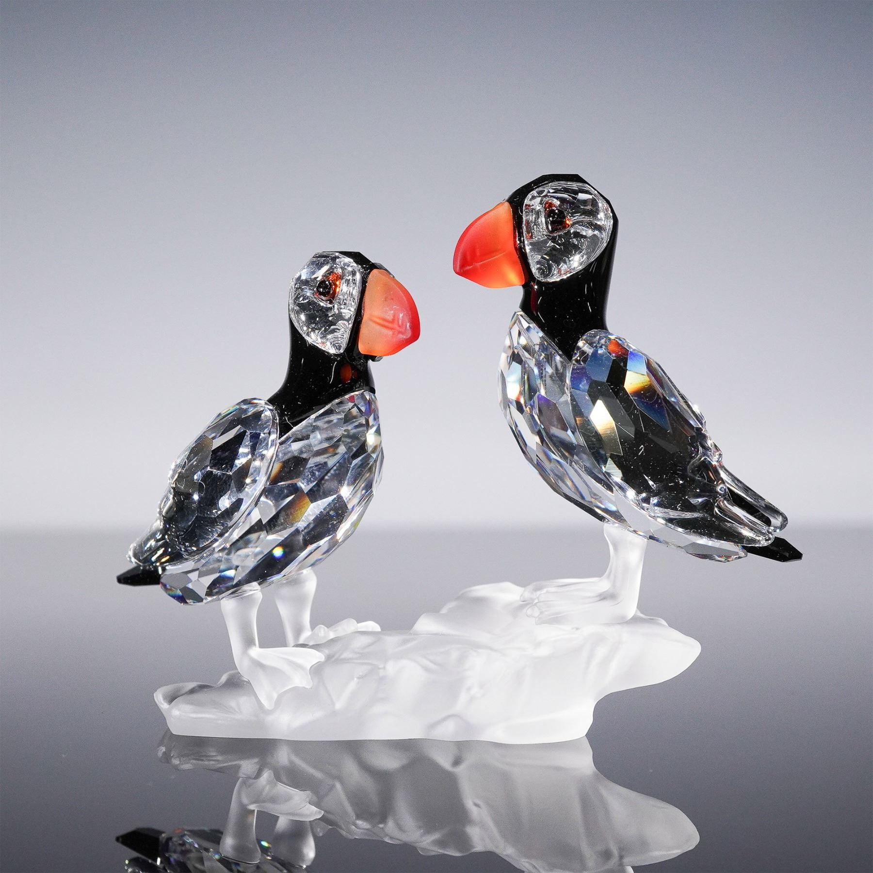 Swarovski Crystal Puffins Figurine