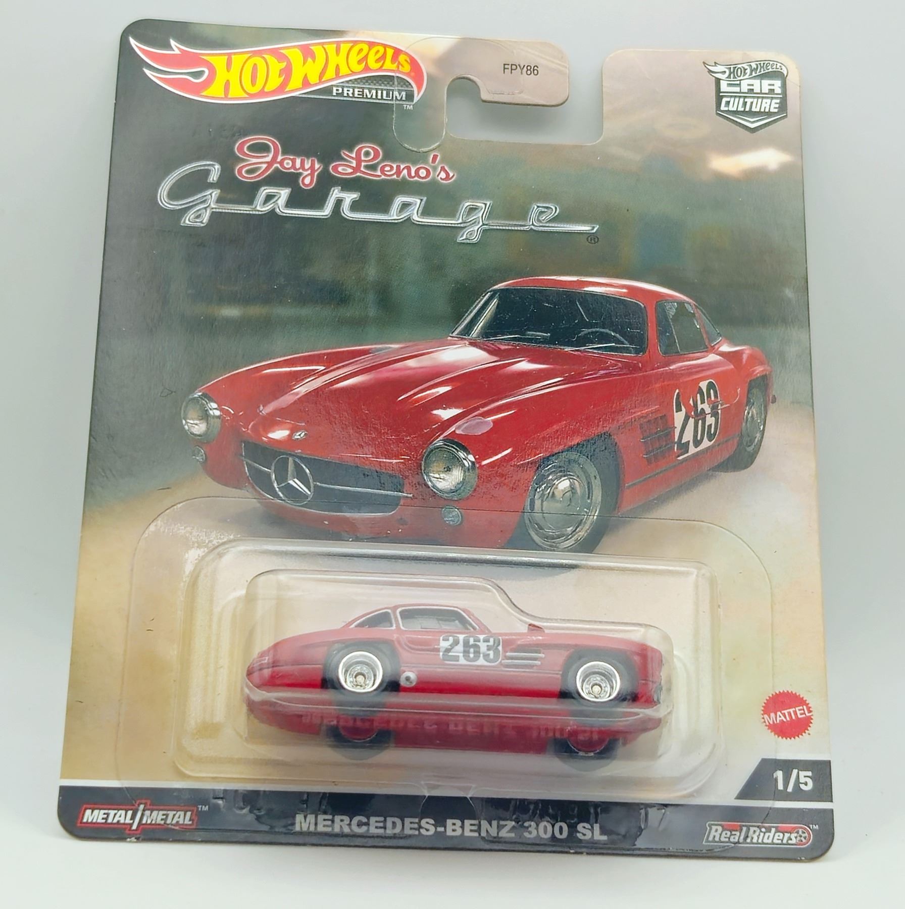 HOT WHEELS PREMIUM JAY LENO GARAGE MERCEDES BENZ