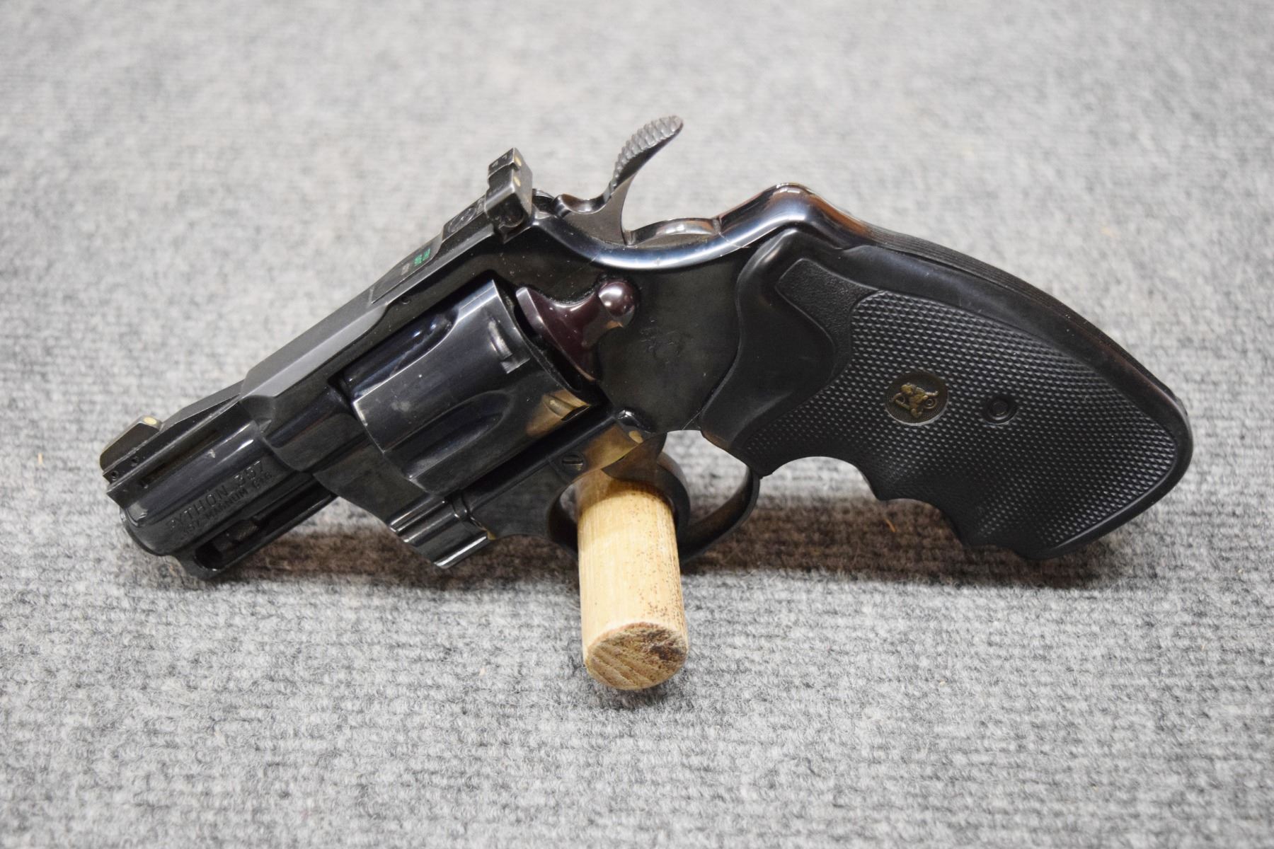 Colt Python double-action revolver, .357 Rem Mag, blue with uncommon 2.5" barrel, s# 95930E