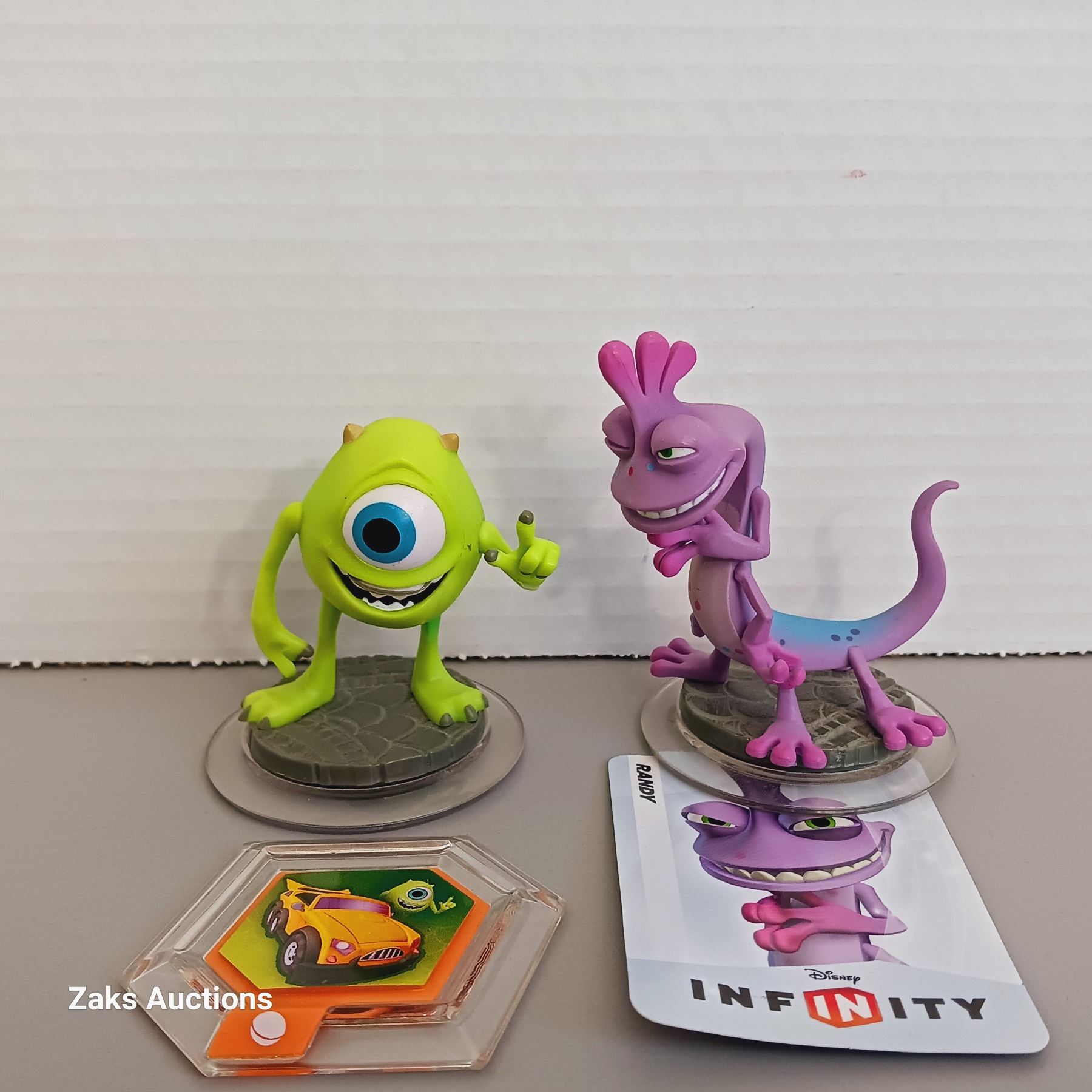 Disney Infinity, Mike Wazowski, Randall Boggs & Mike's New Car [Clear Disc]