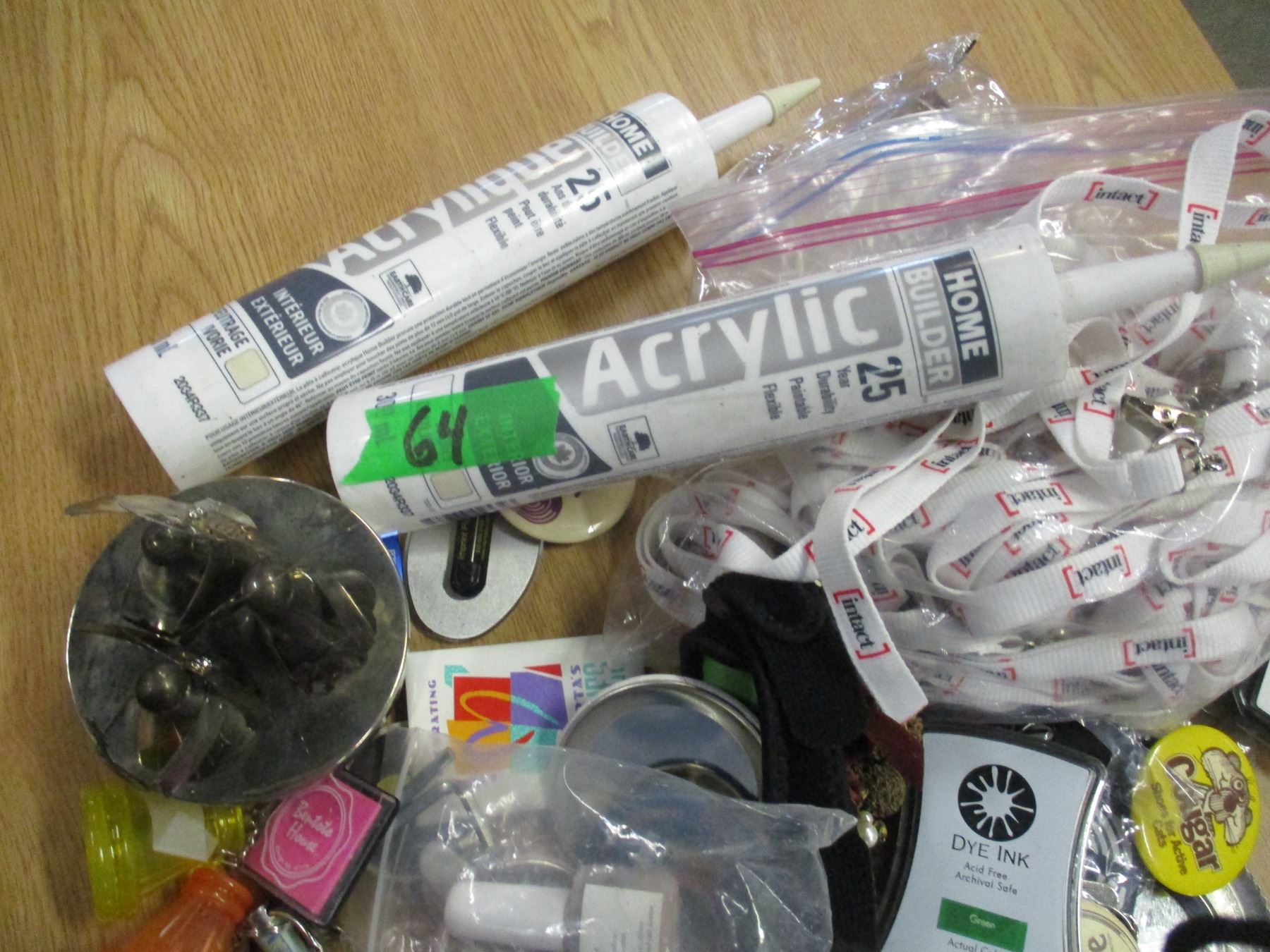 CONTAINER C/W PINS, CAULKING, MISC