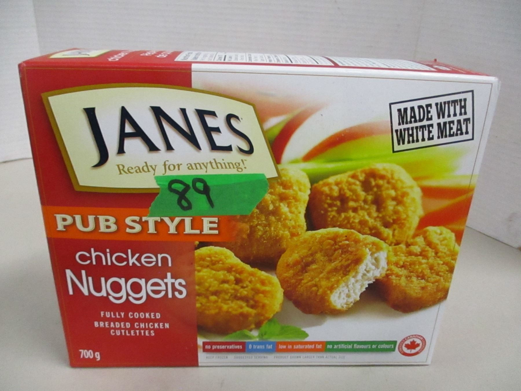 FROZEN: JANES FULLY COOKED CHICKEN NUGGETS (700G) - BOX