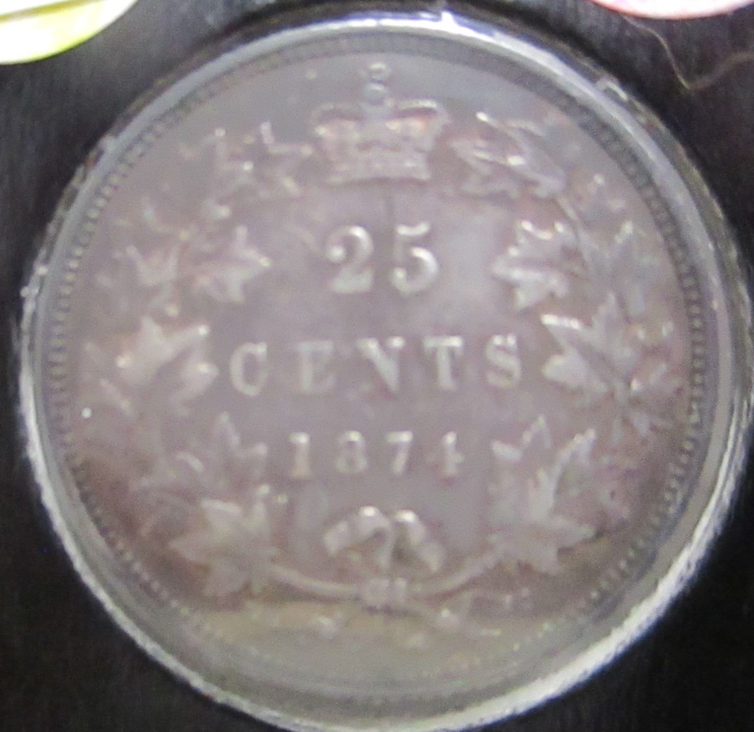 1874H (EF) CANADA VICTORIAN QUARTER