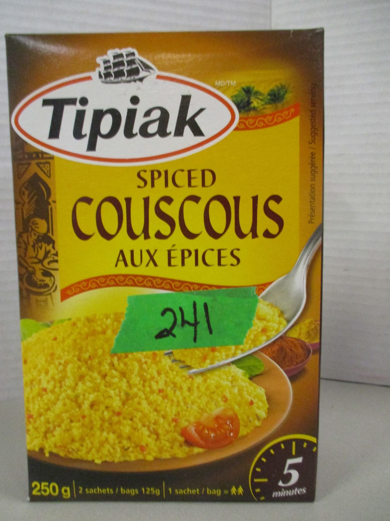 FREIGHT DAMAGE (AS IS): SPICED COUSCOUS (250G) - BOX