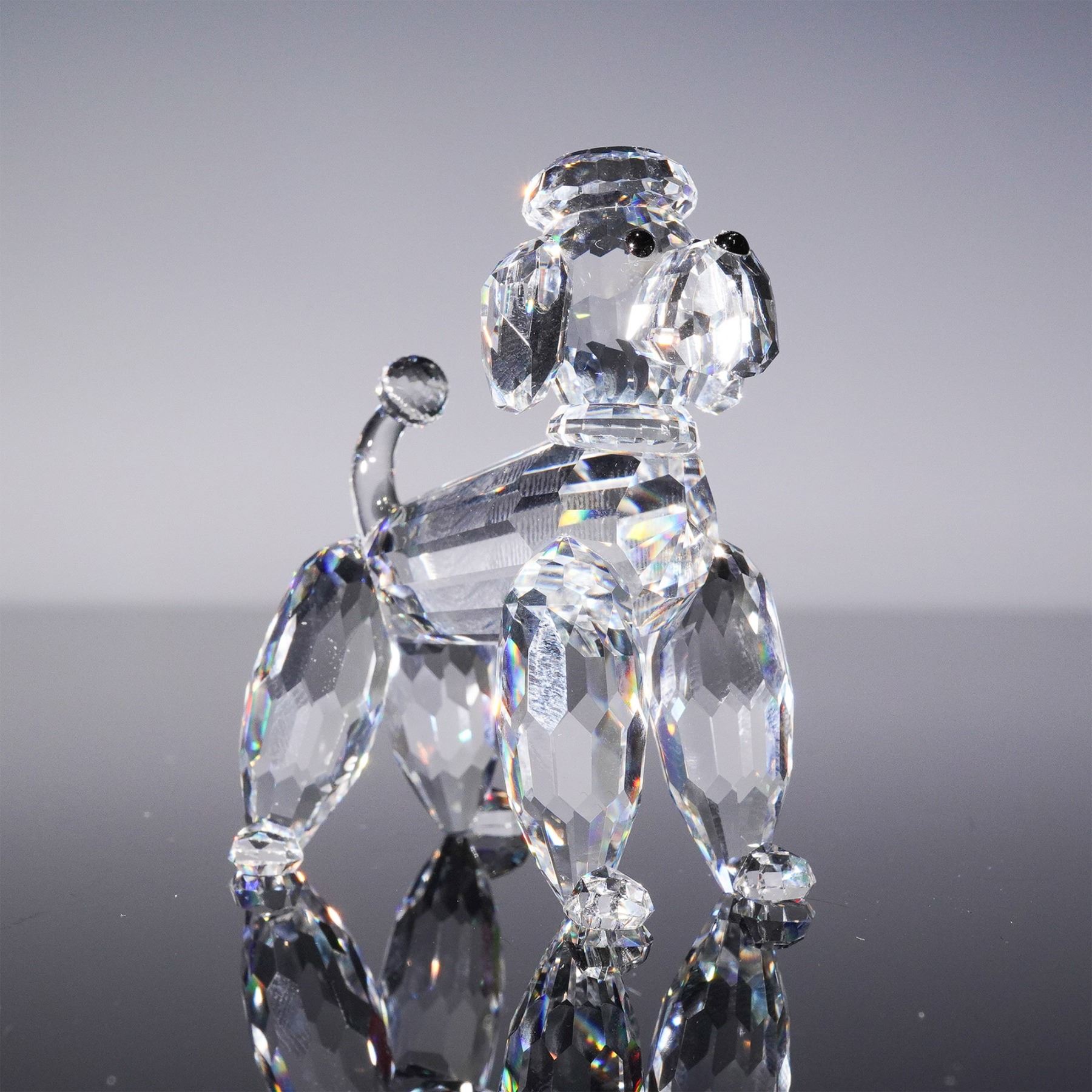 Swarovski Crystal Figurine, Poodle