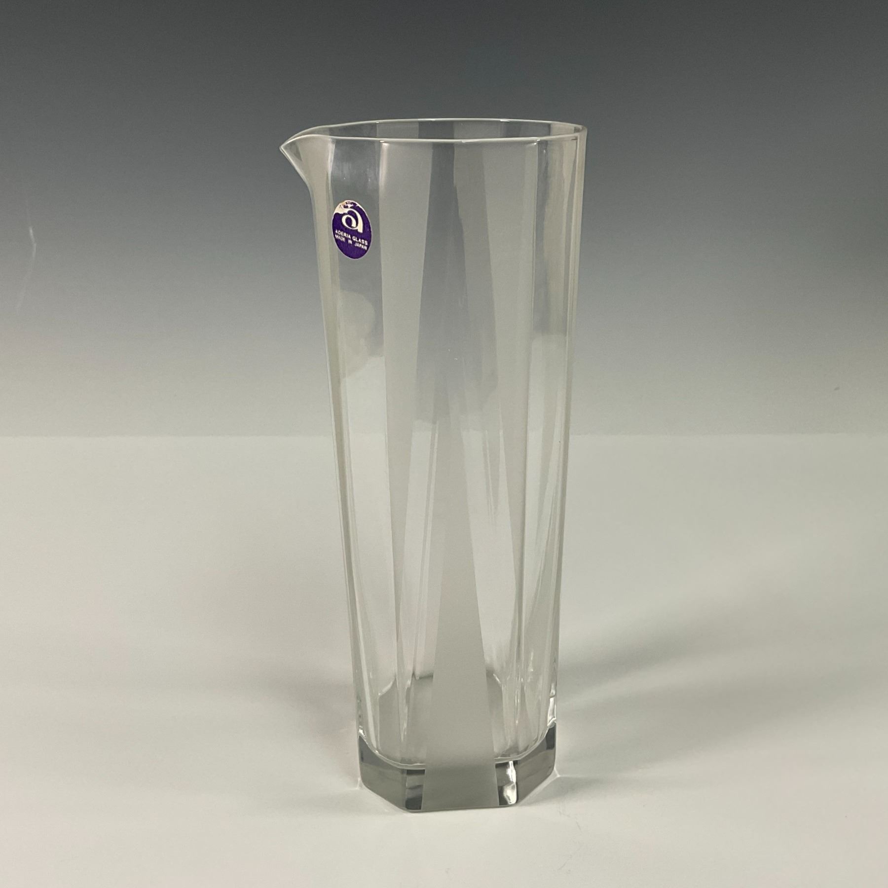 Vintage Aderia Glass Martini Pitcher