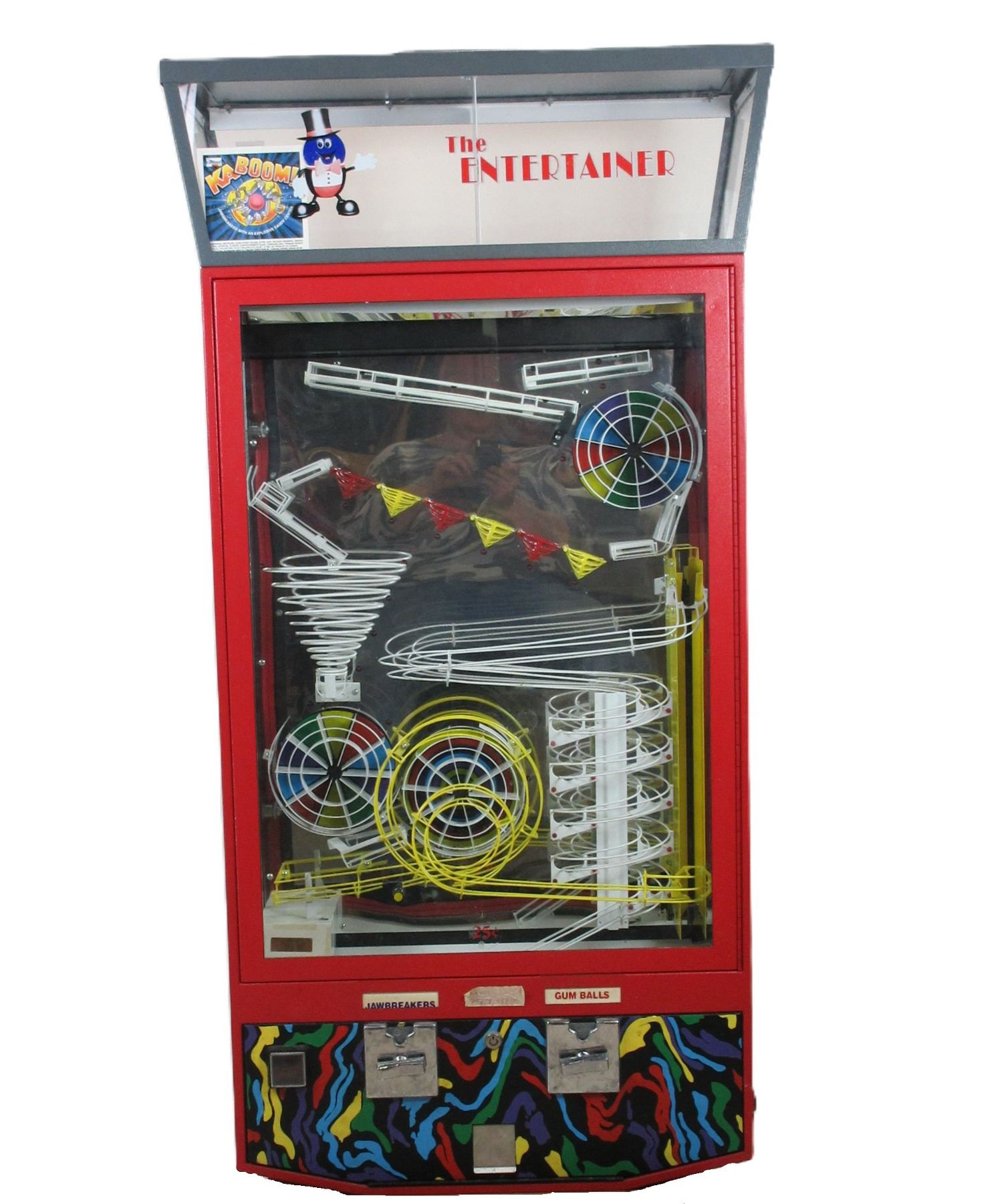 Electric Jawbreaker And Gumball Quarter Machine- Works- 52" X 27" X 12"