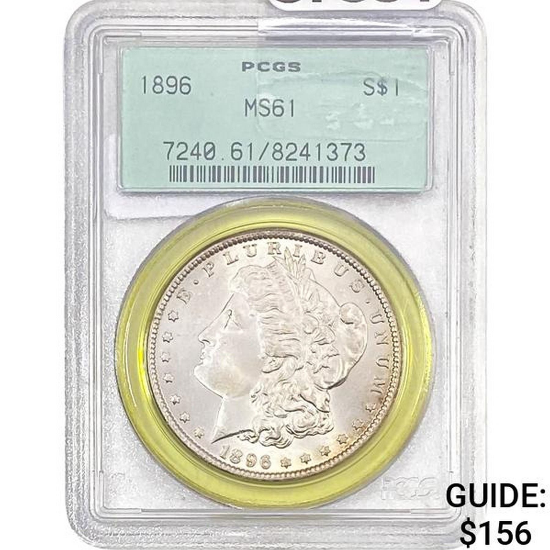 1896 Morgan Silver Dollar PCGS MS61