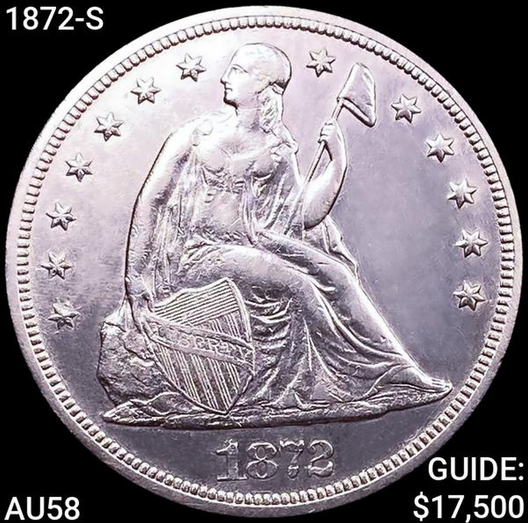 1872-S Seated Liberty Dollar
