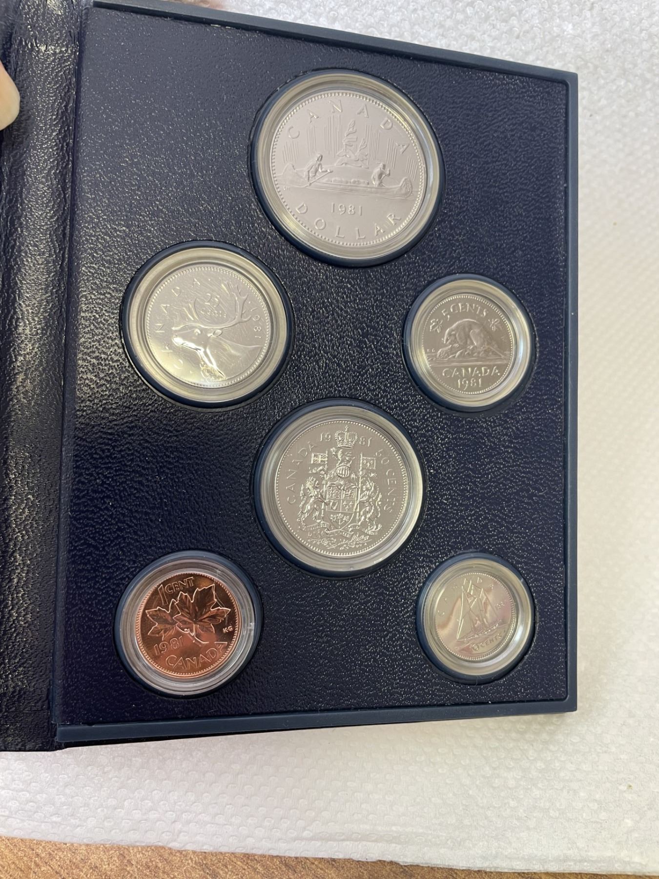 1981 Proof Set from Canadian Mint in Original Blue Case