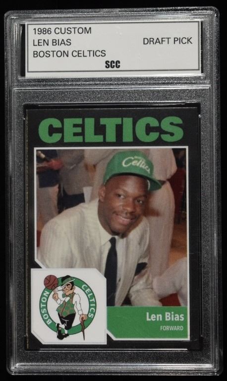 CUSTOM 1986 LEN BIAS NBA DRAFT PICK