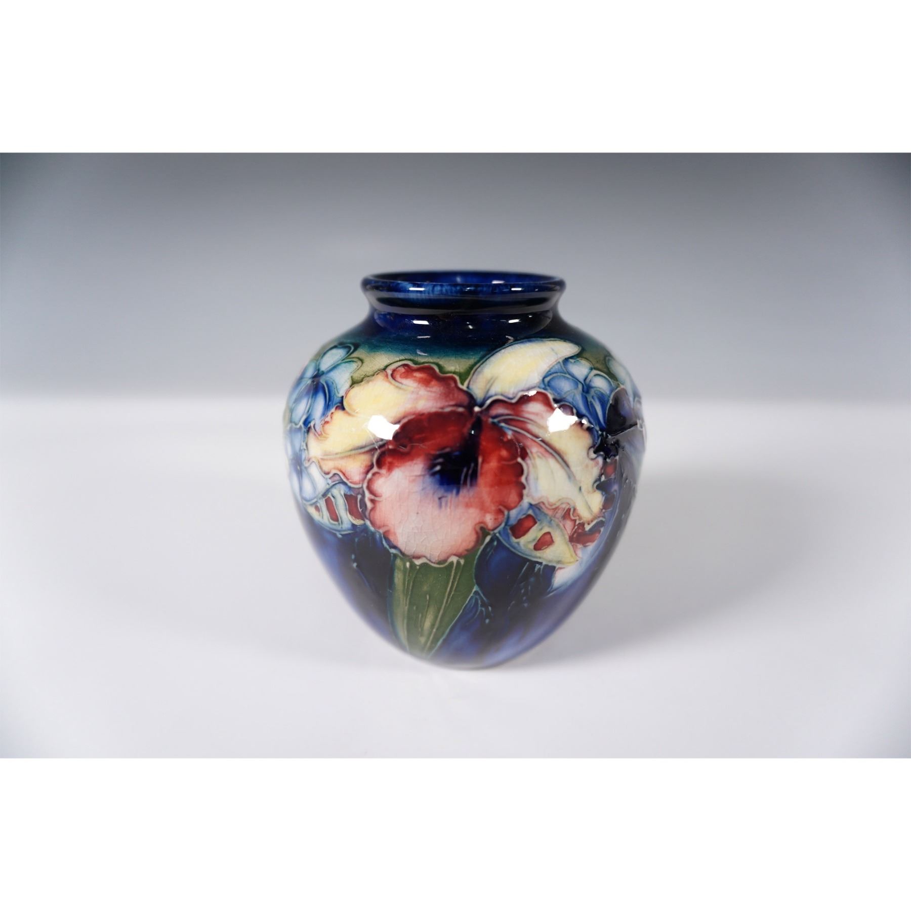 Moorcroft Pottery Vase, Iris