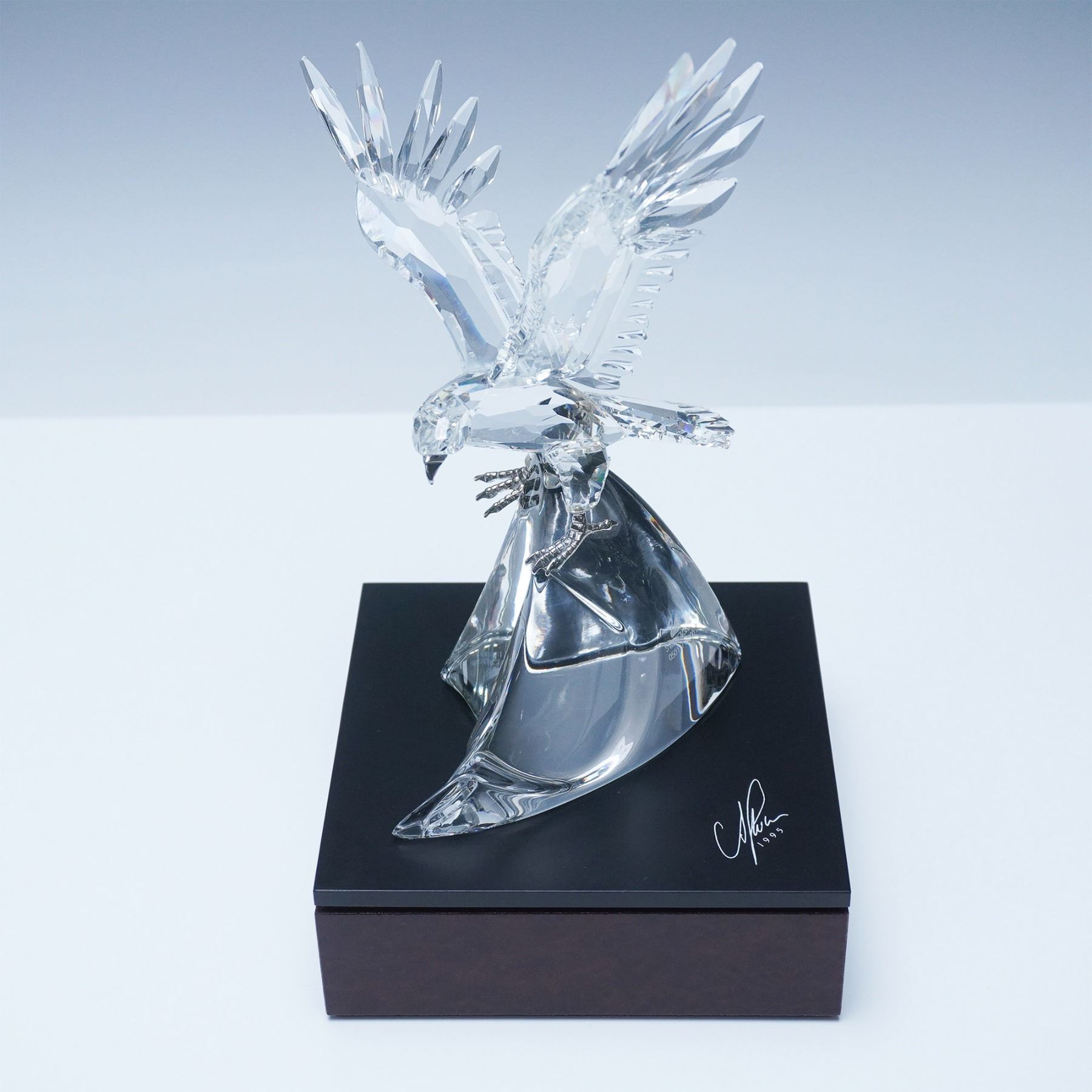 Swarovski Crystal LE Sculpture, The Eagle + Signed Base