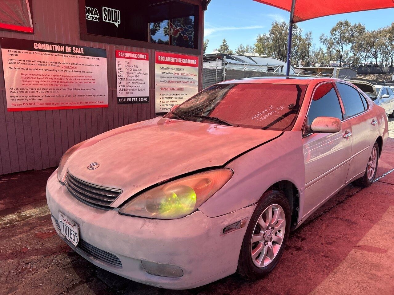 2004 LEXUS ES 330