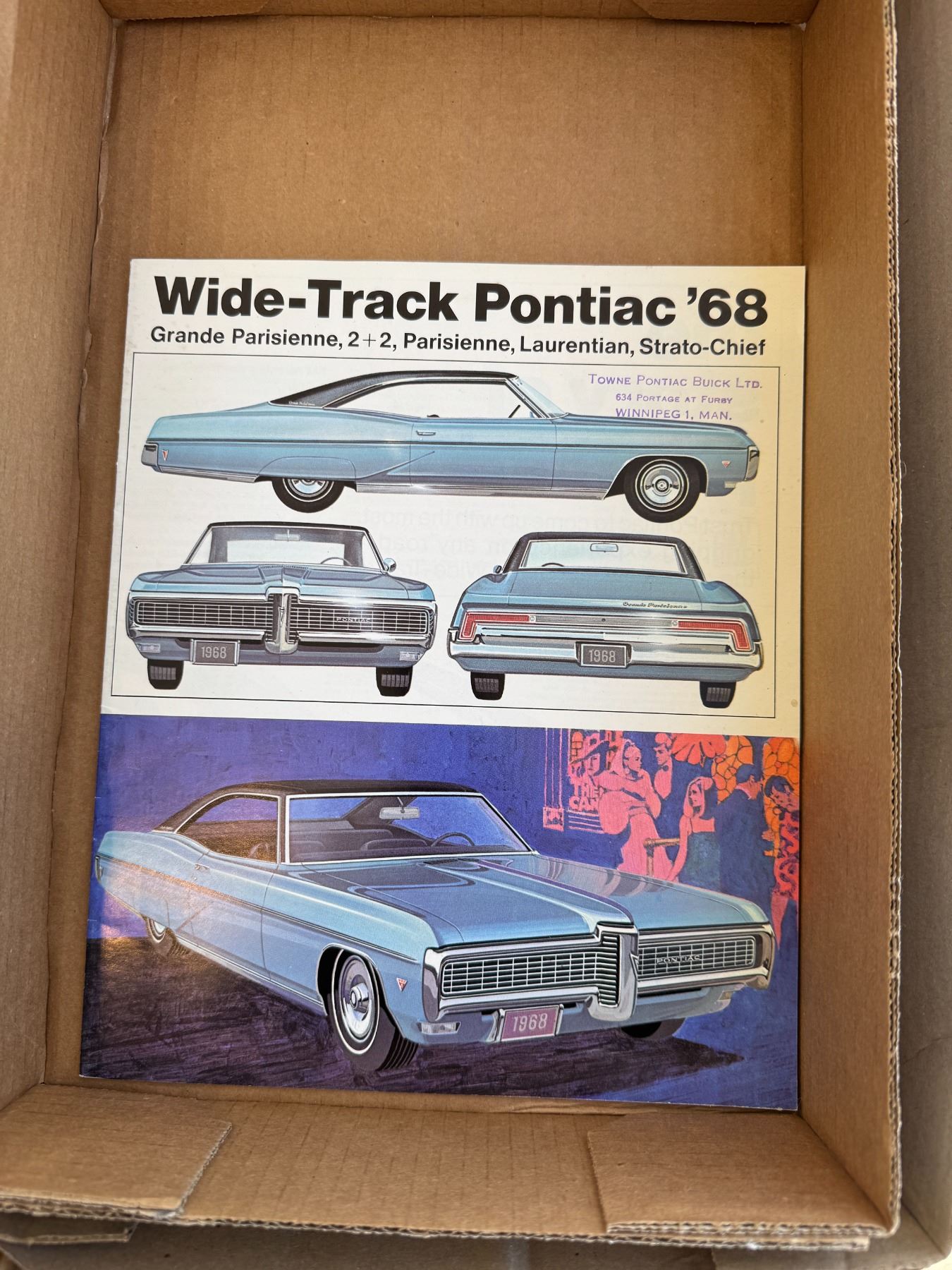 Wide track Pontiac, 68 vehicle advertising