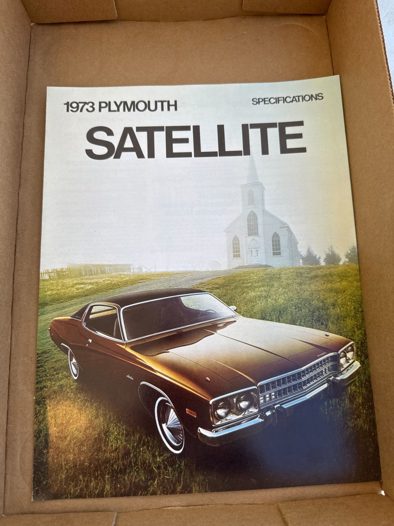 1973 Plymouth satellite vehicle specifications pamphlet
