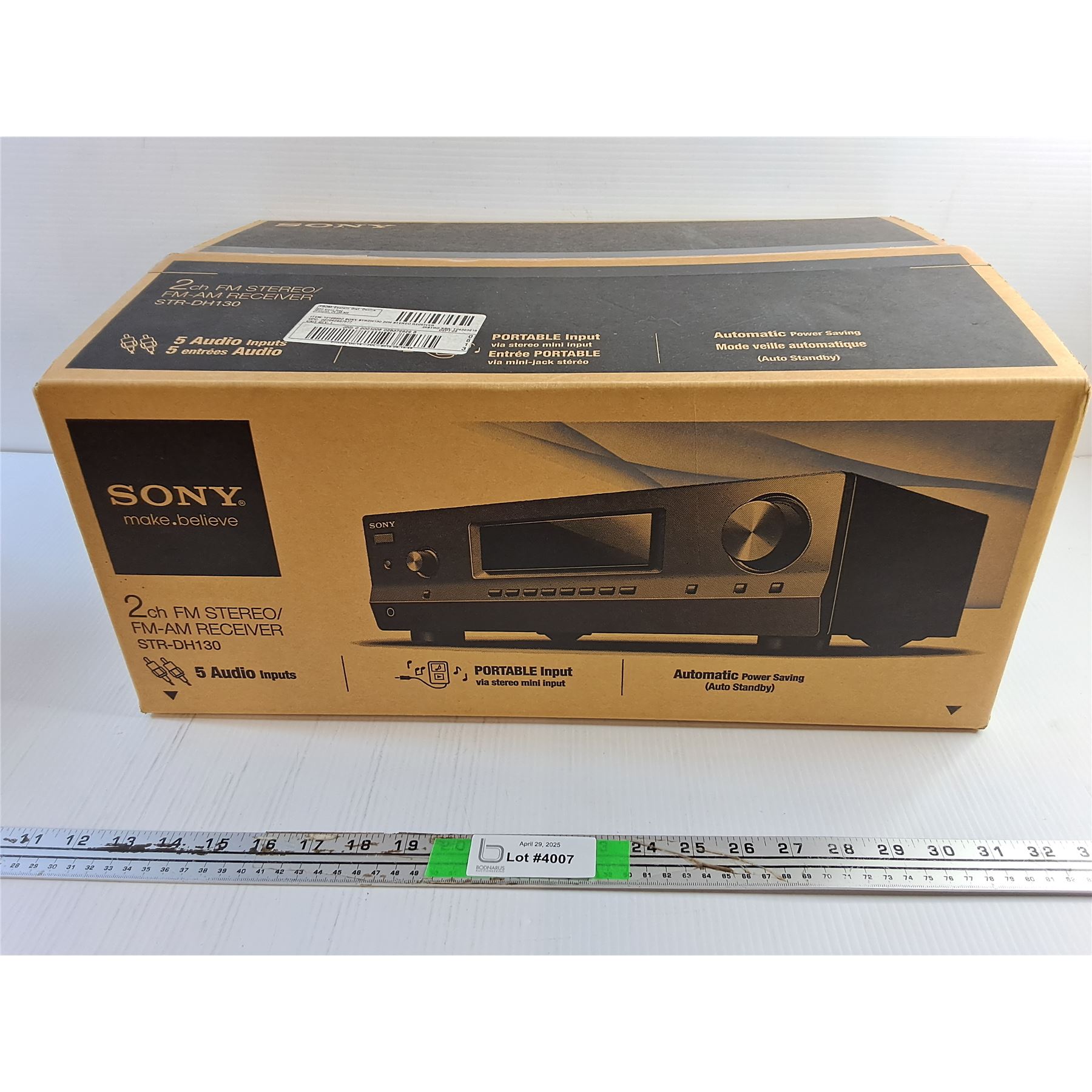 Sony FM Stereo FM/AM Receiver - New - Bodnarus Auctioneering