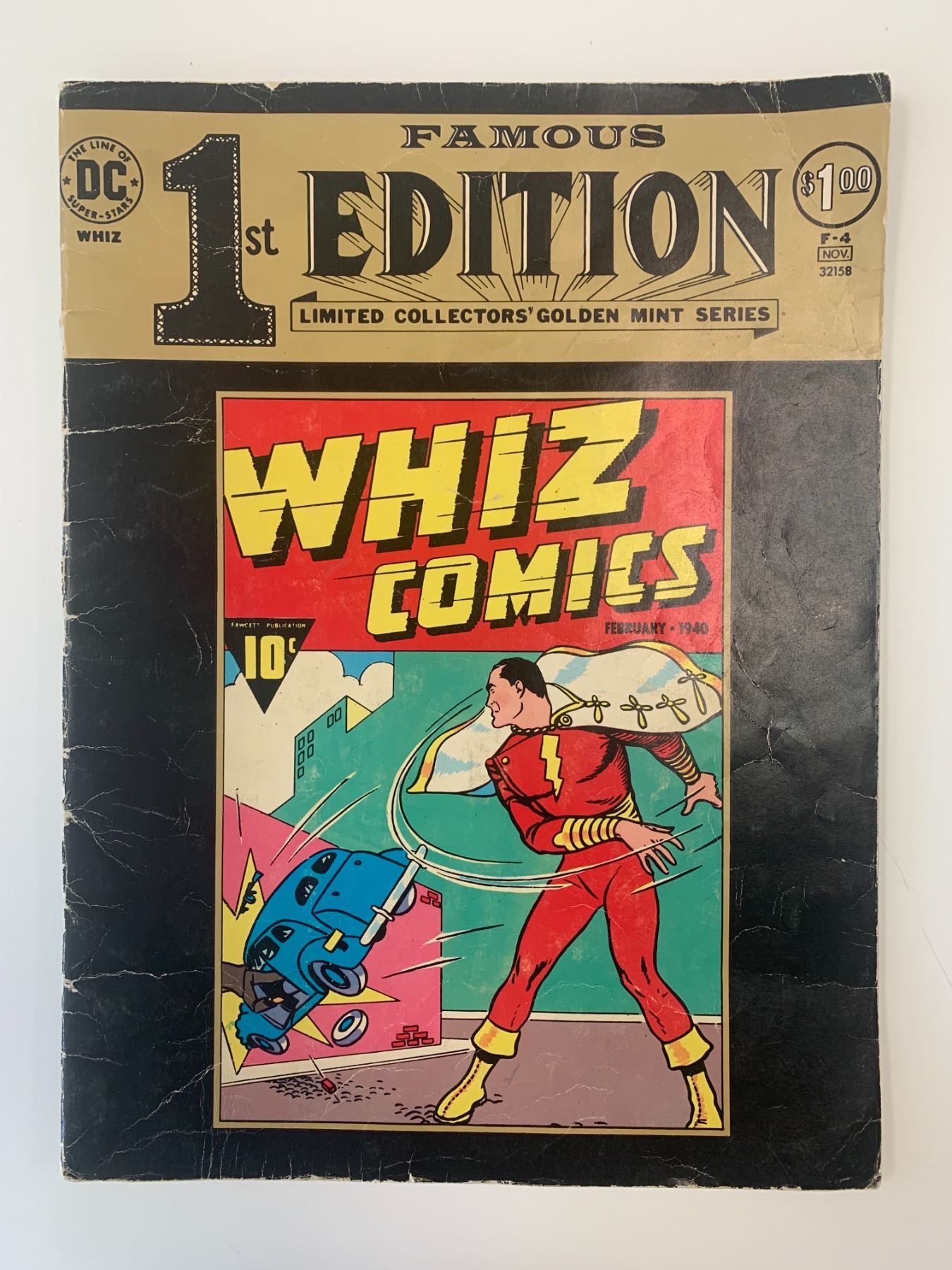 Famous 1st Edition Whiz Comics #1 Limited Collectors Golden Mint Series