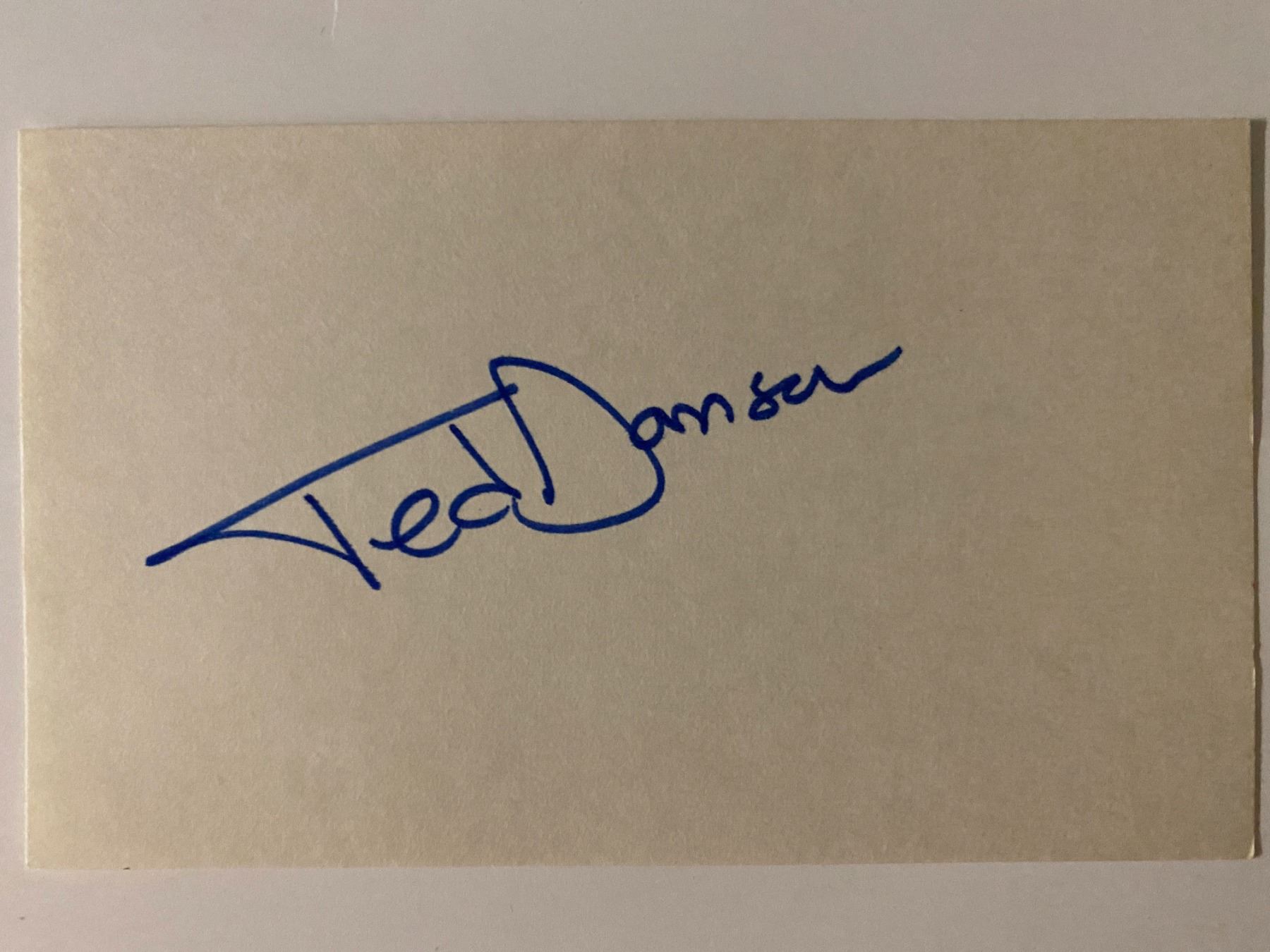 Cheers Ted Danson signature cut. GFA Authenticated