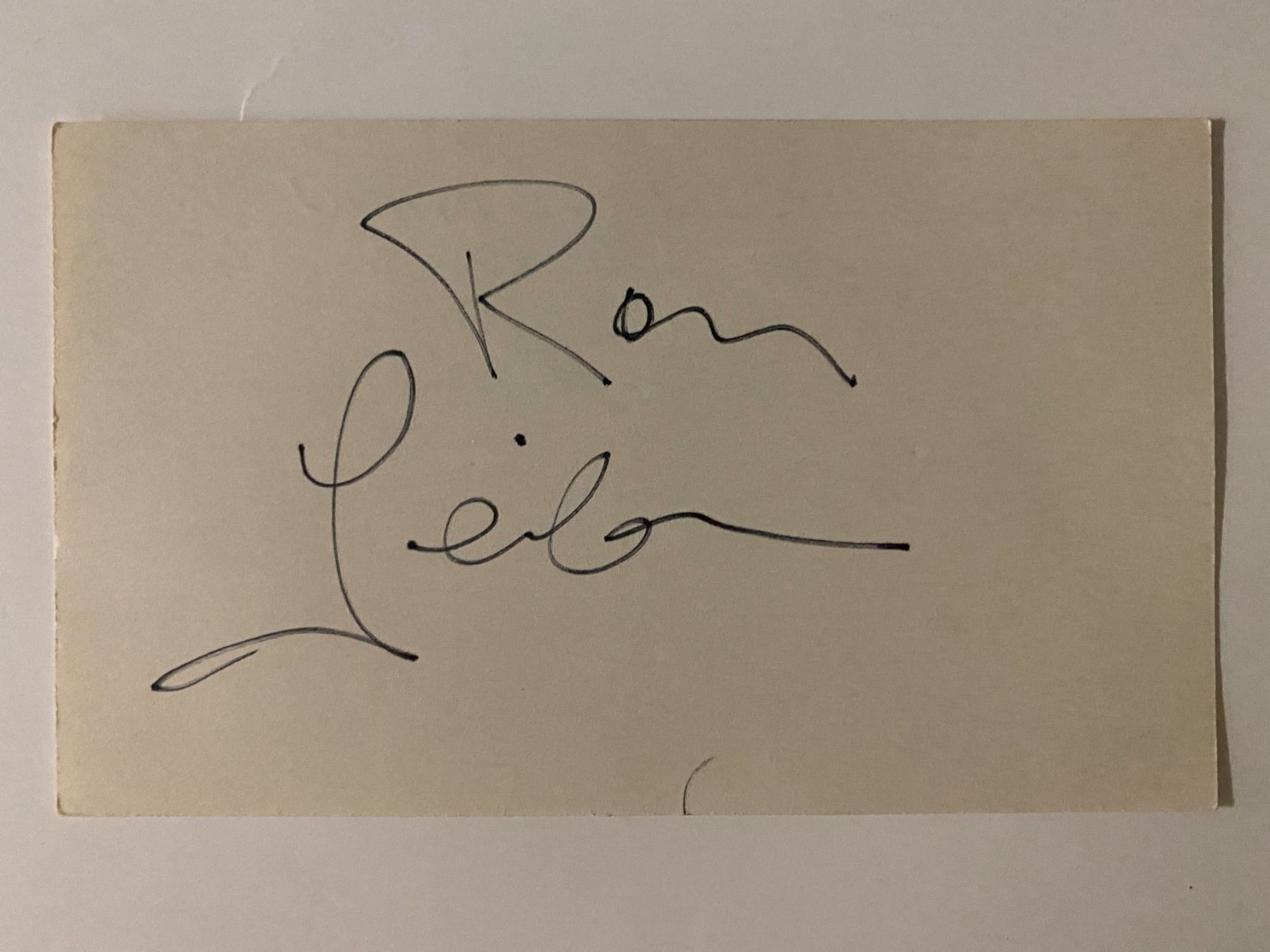 Angels in America Ron Liebman signature cut