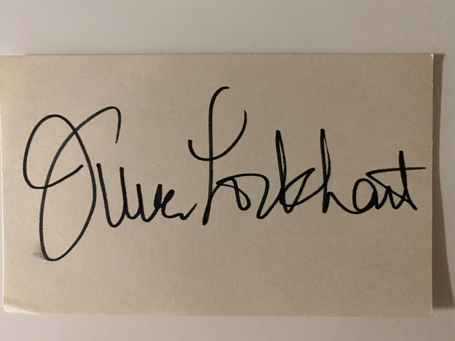 Lassies June Lockhart signature cut