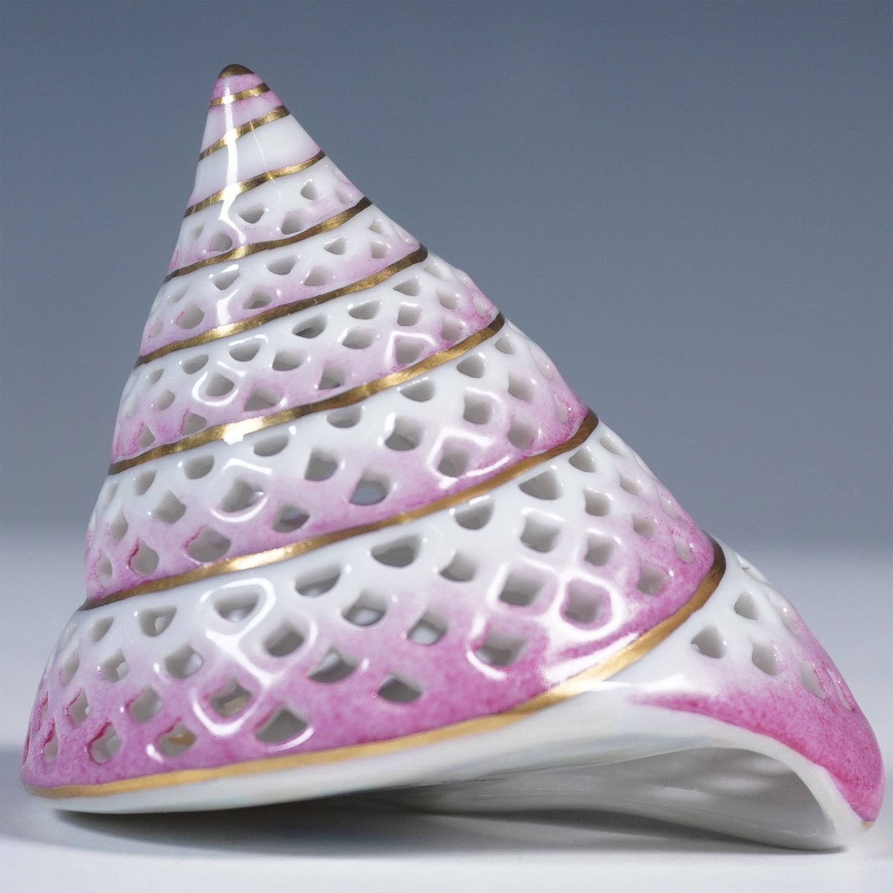 Herend Porcelain Figurine, Trochus Perforated Shell