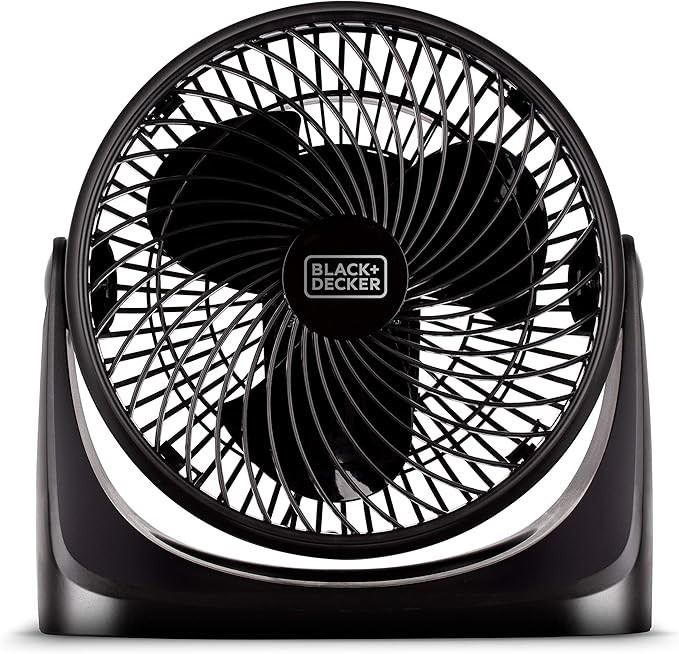 BlackDecker Turbo Desk Fan Electric Portable 7 Inch Table Fan With ...