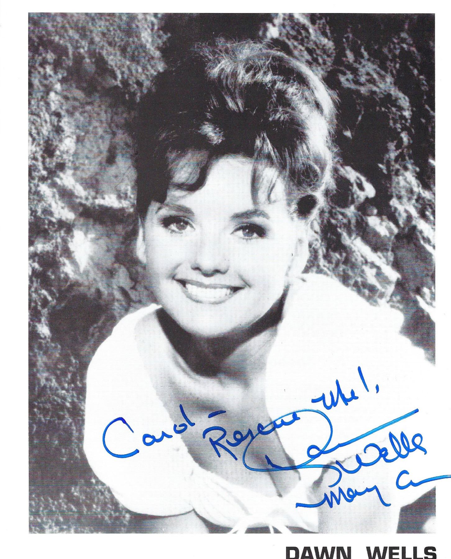 Gilligan's Island Dawn Wells signed photo