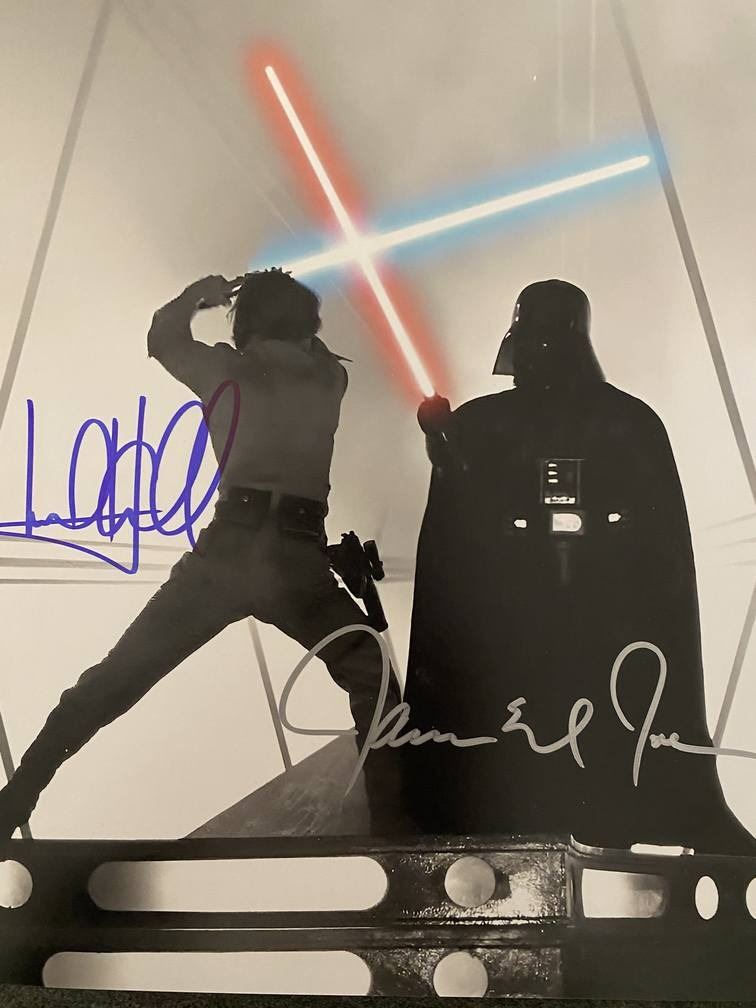Star Wars cast signed movie photo