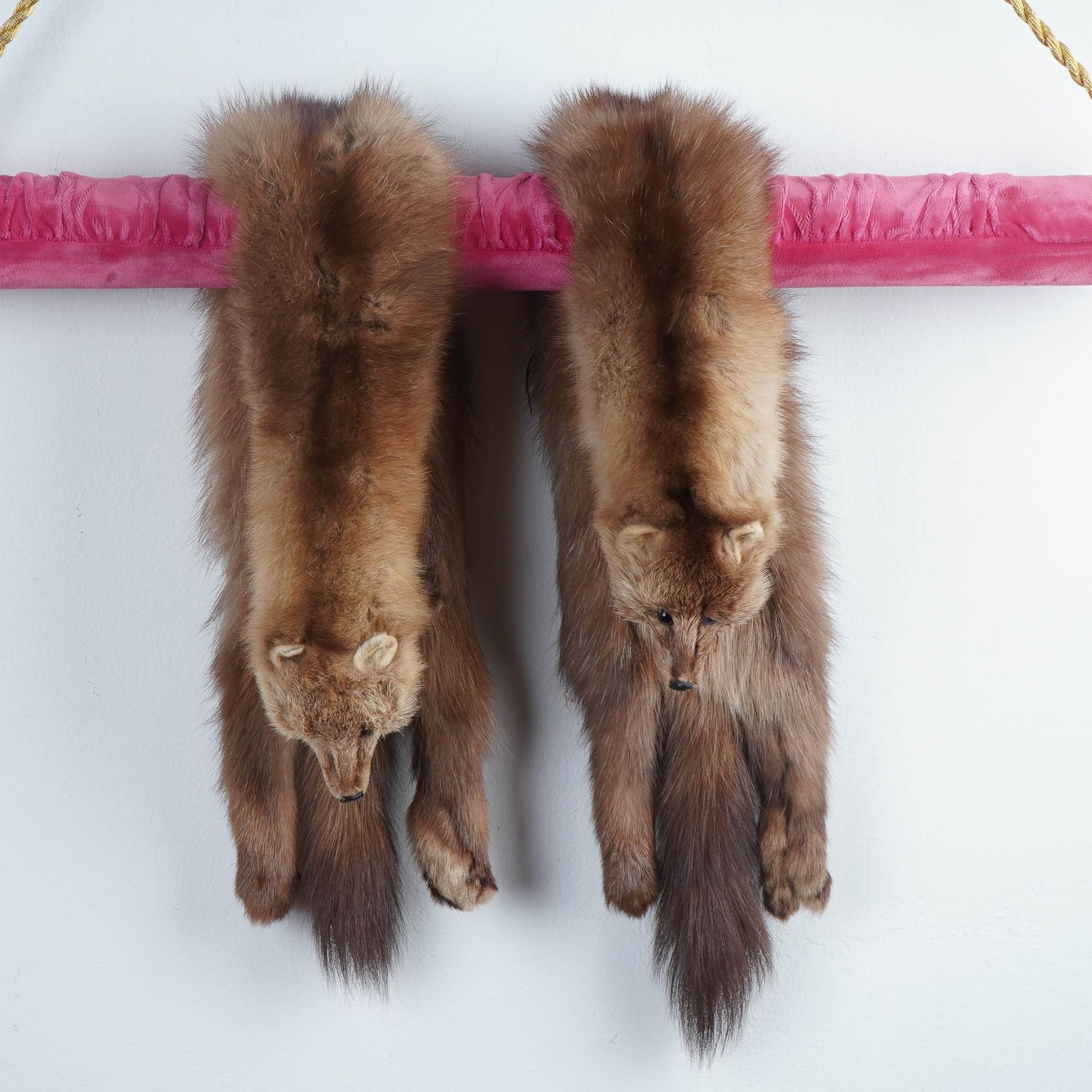 Pair of Authentic Fur Stoles, Full Pelt Design