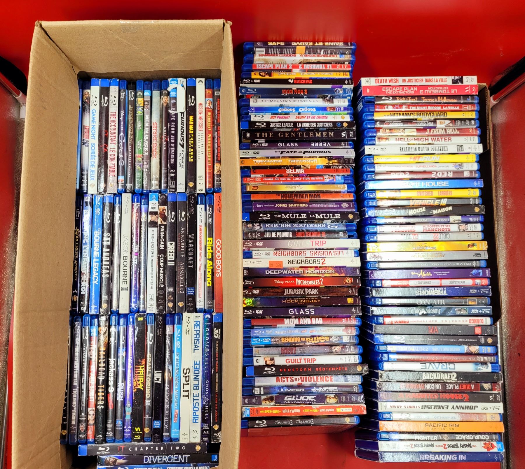 Assorted DVDs in Blu-Ray Cases