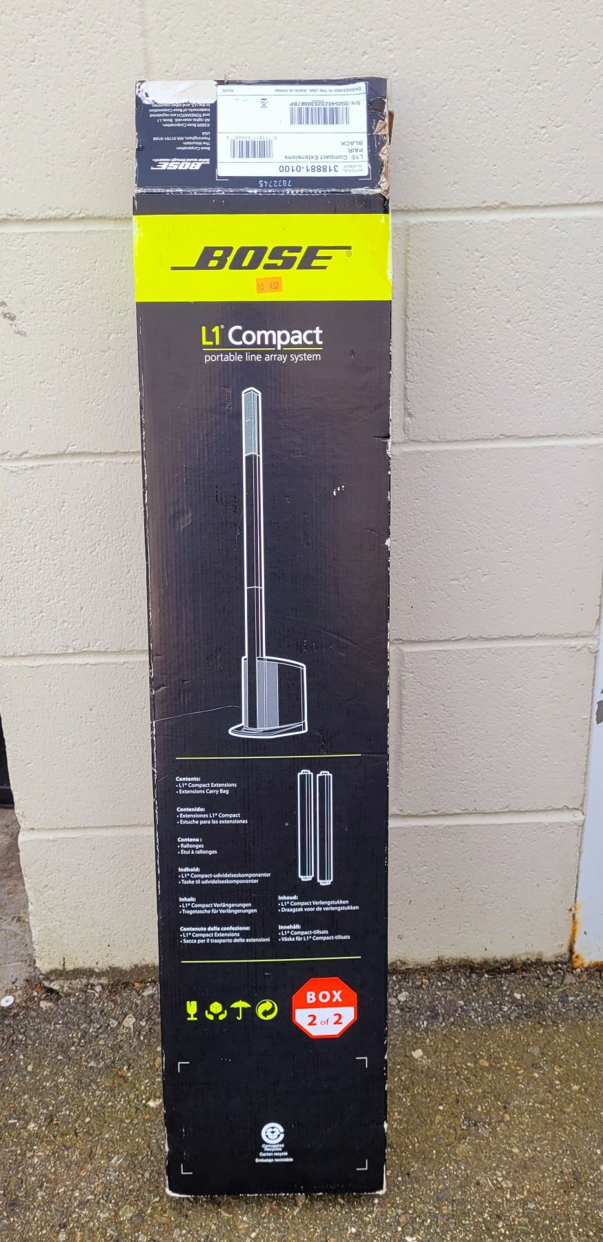 Bose L1 Compact Portable Line Array System Speaker Stands