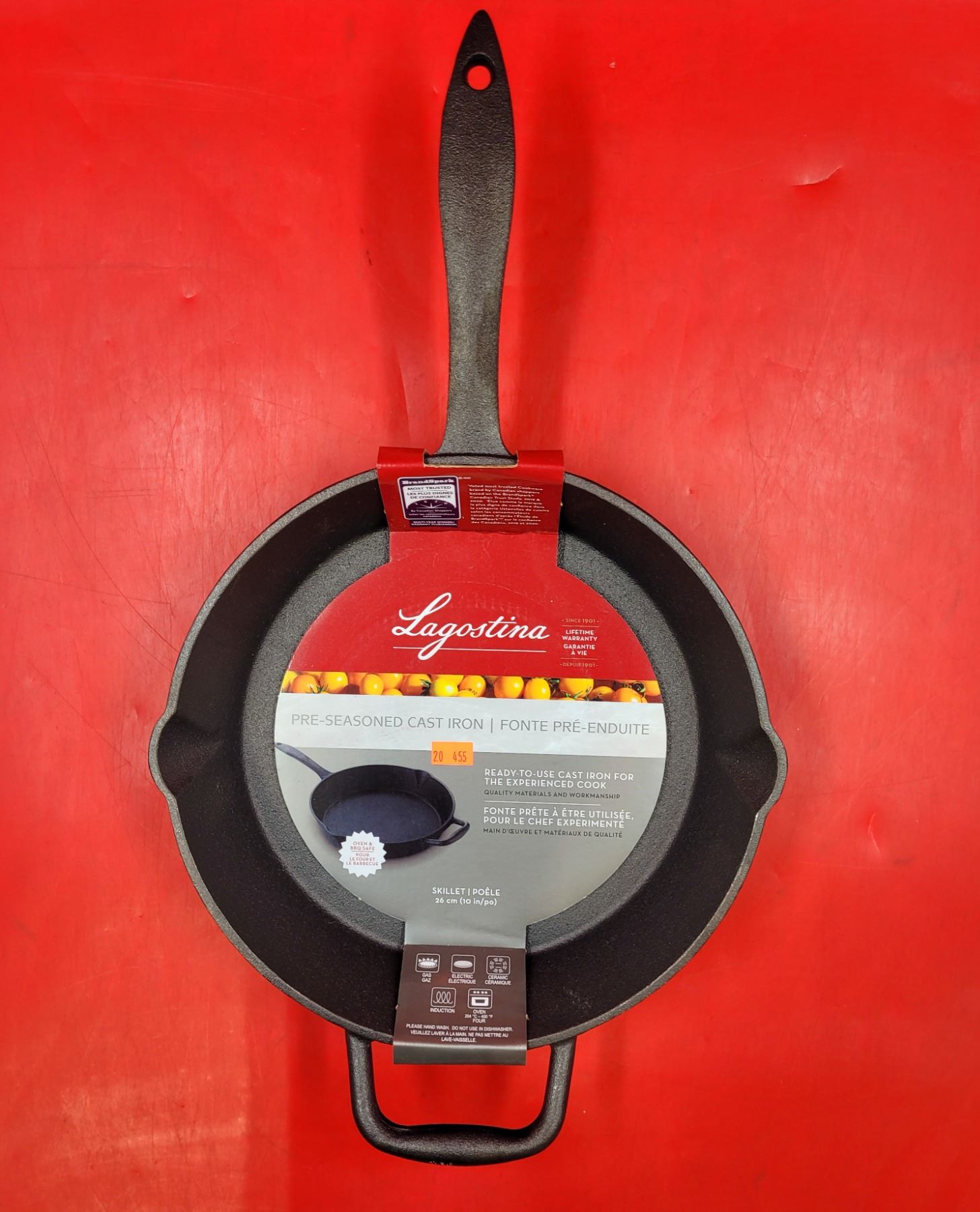 New Lagostina Pre-Seasoned Cast Iron Pan