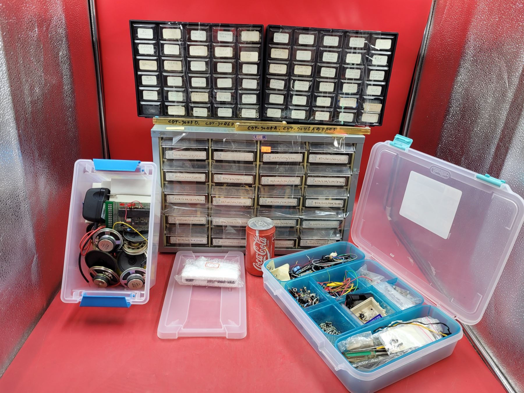 Parts Cabinets & Storage Boxes of Electronics/Circuit Board Components