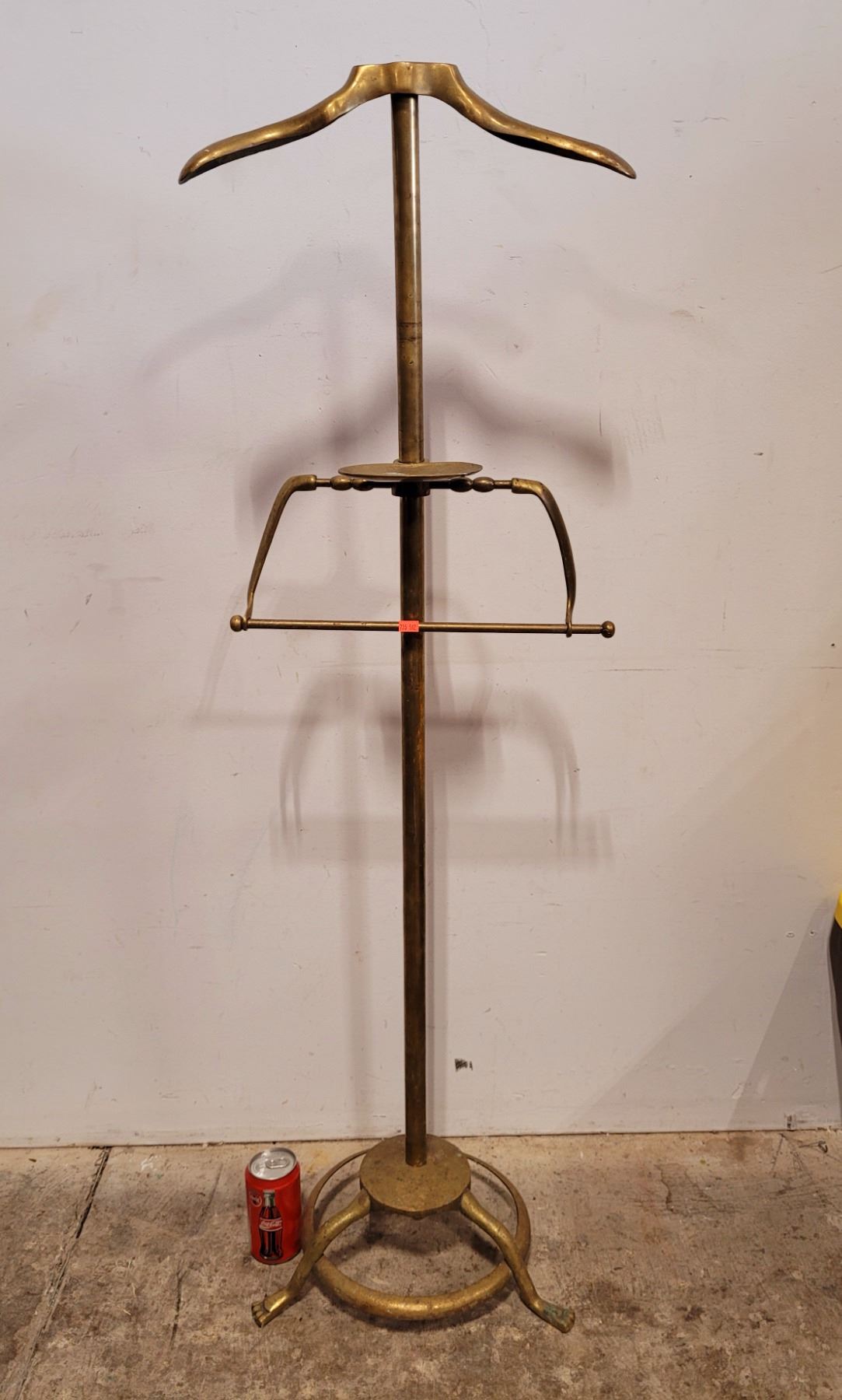 Antique Brass Butler Stand/Gentleman's Valet