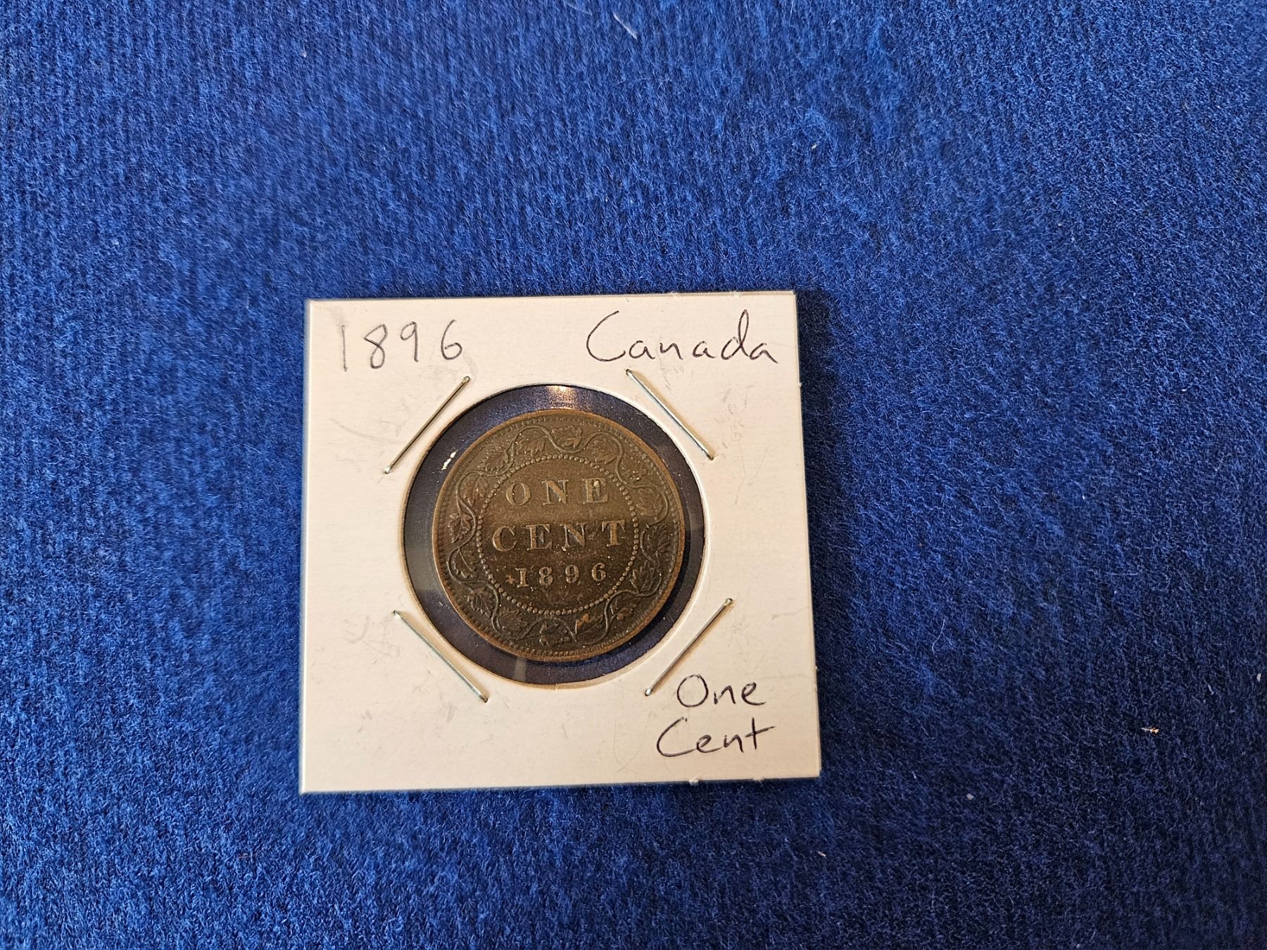 1896 Canada one cent coin