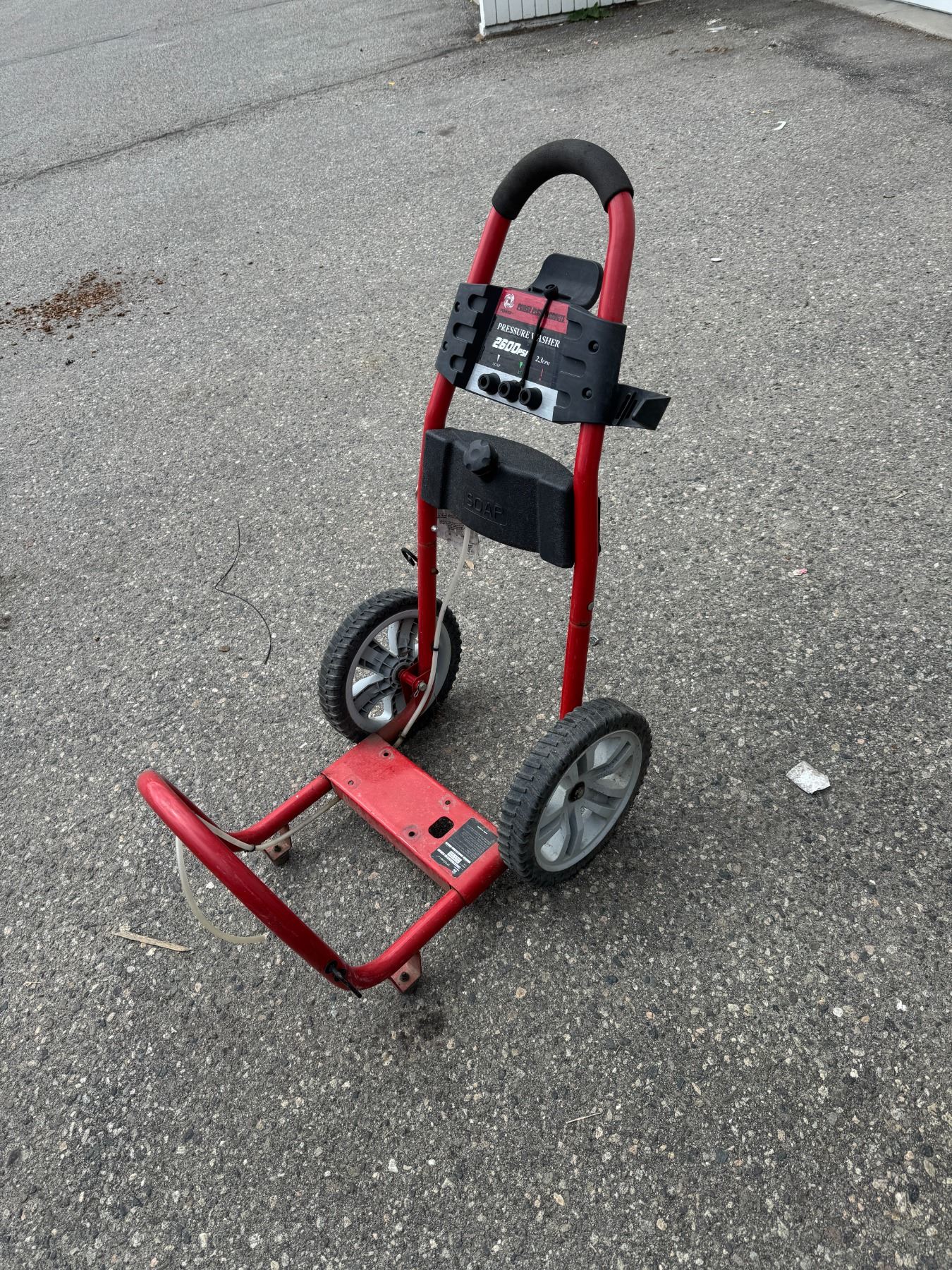 Pressure washer cart