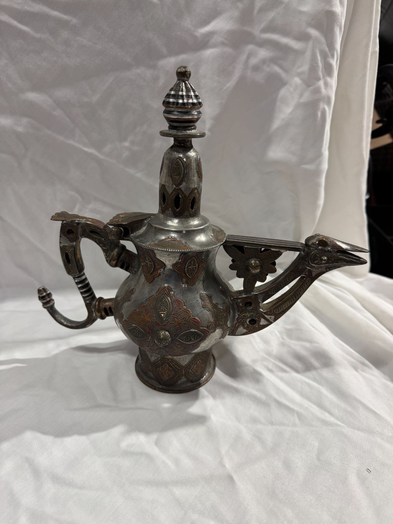 Arabic-style Aftaba kettle pitcher,