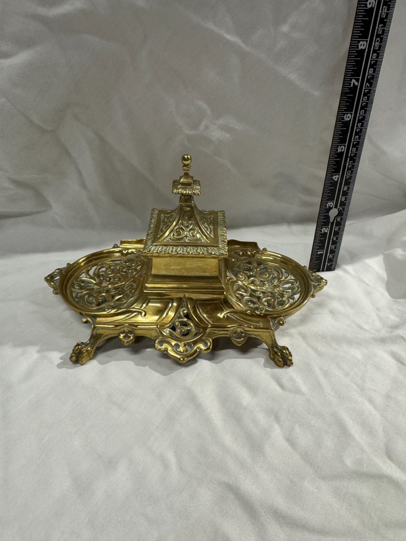 Brass Japanese ink well